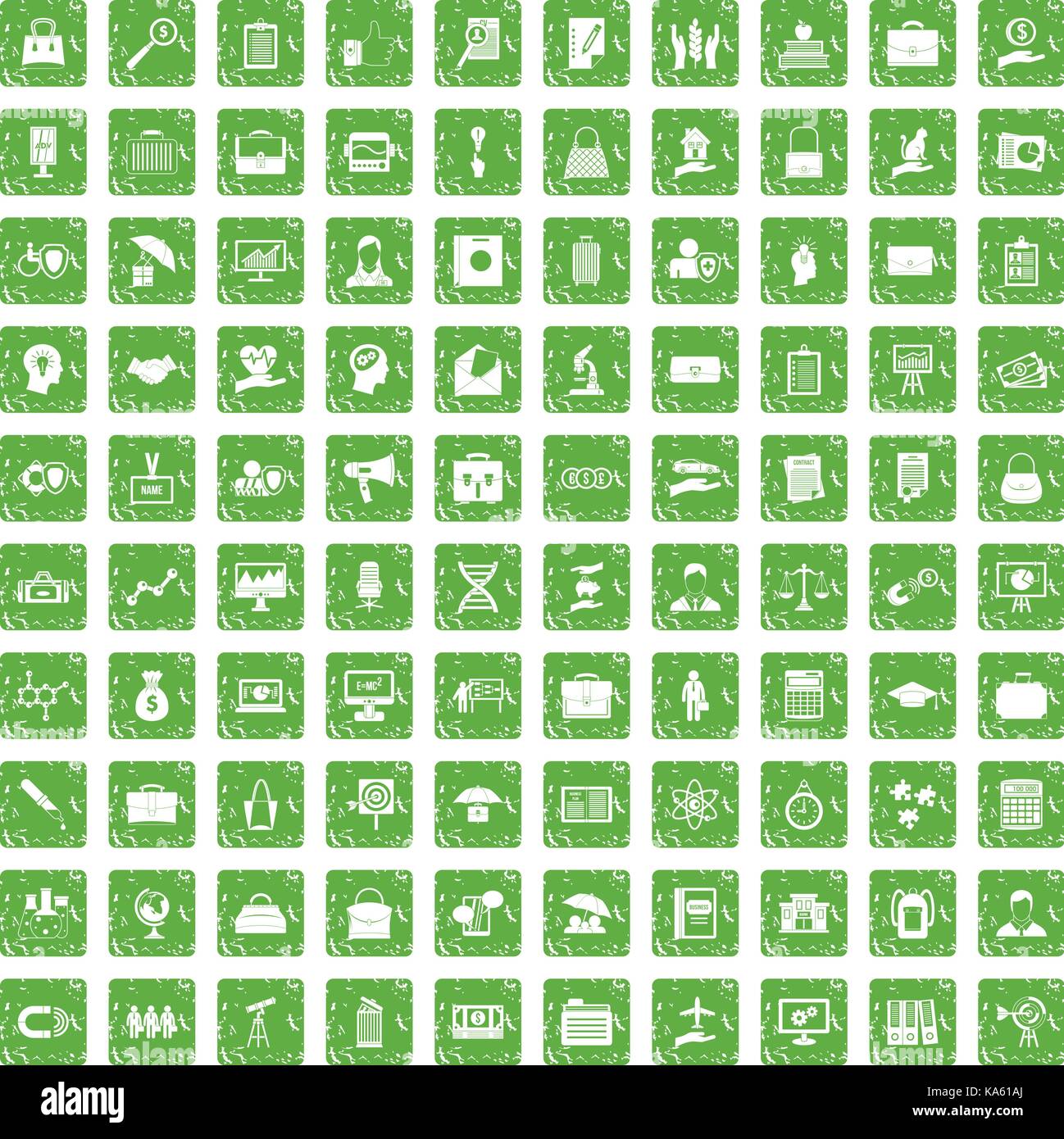 100 portfolio icons set grunge green Stock Vector Image & Art - Alamy