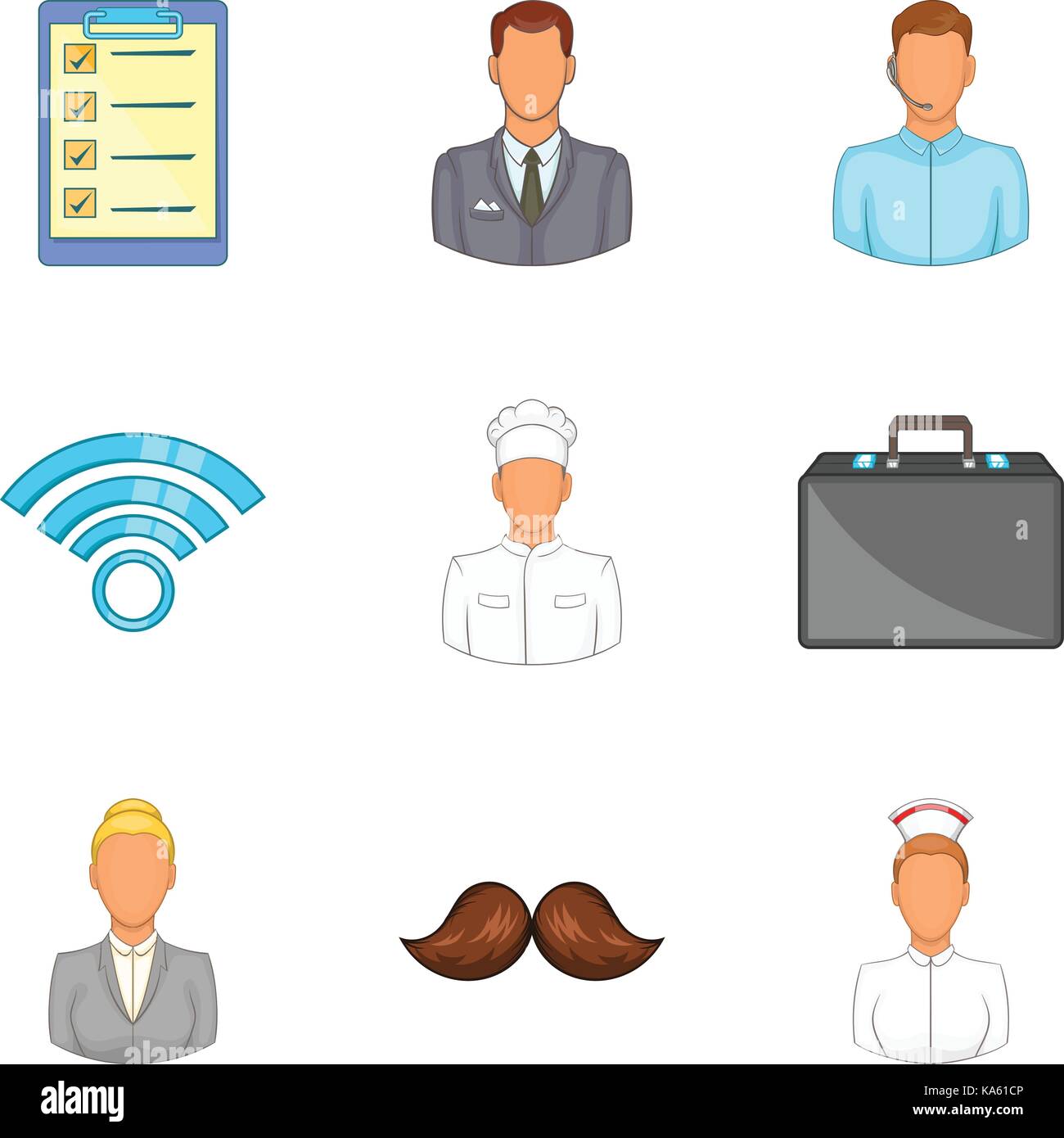 Task icons set, cartoon style Stock Vector Image & Art - Alamy