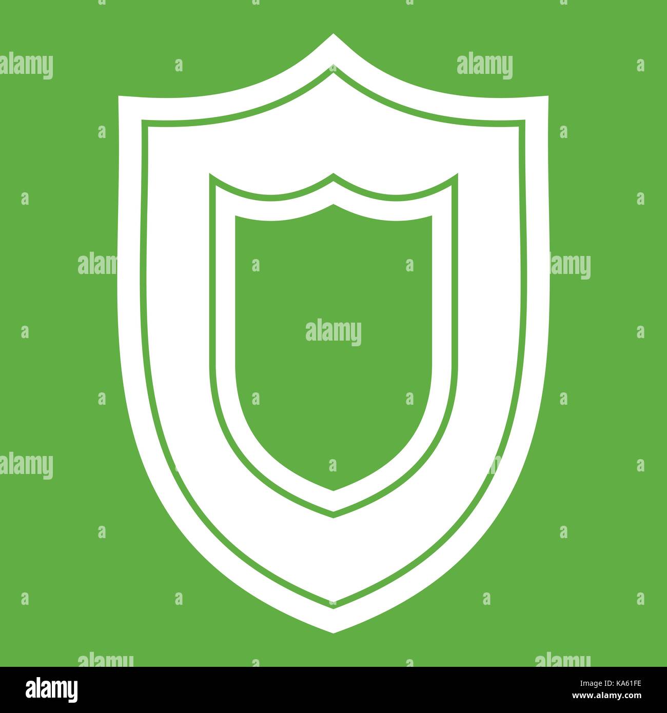 Shield icon green Stock Vector Image & Art - Alamy