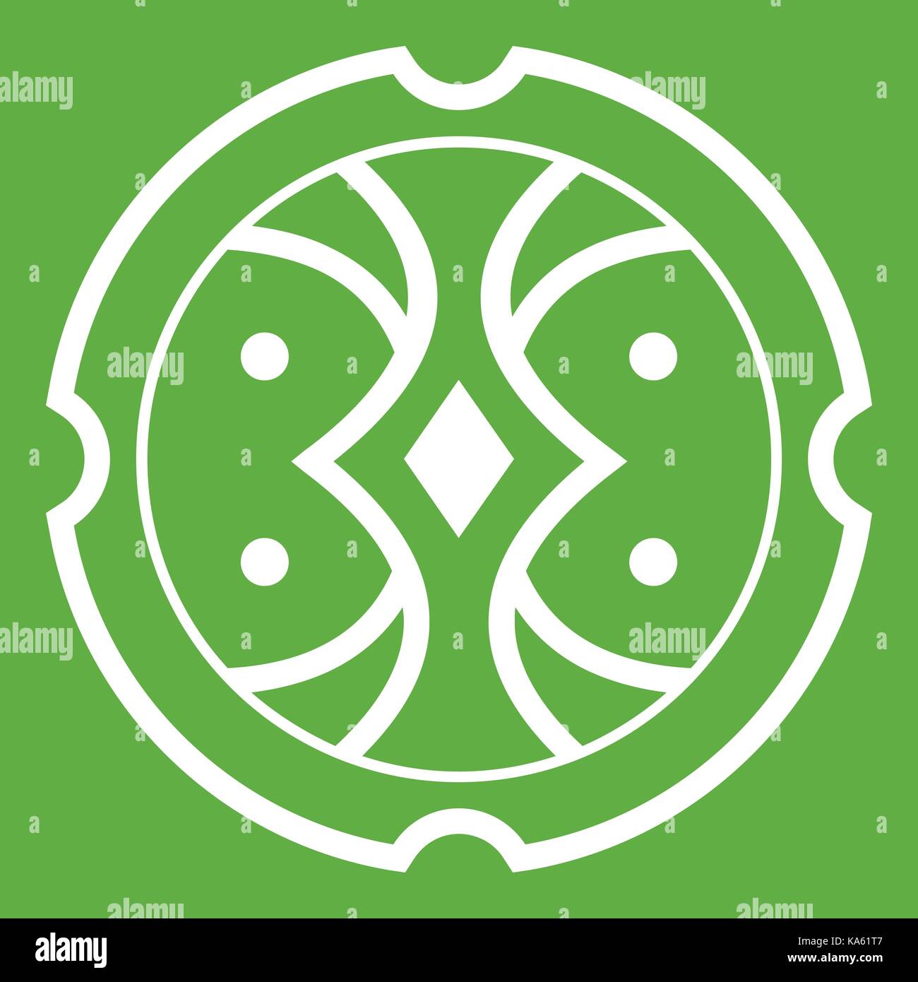 Shield icon green Stock Vector Image & Art - Alamy