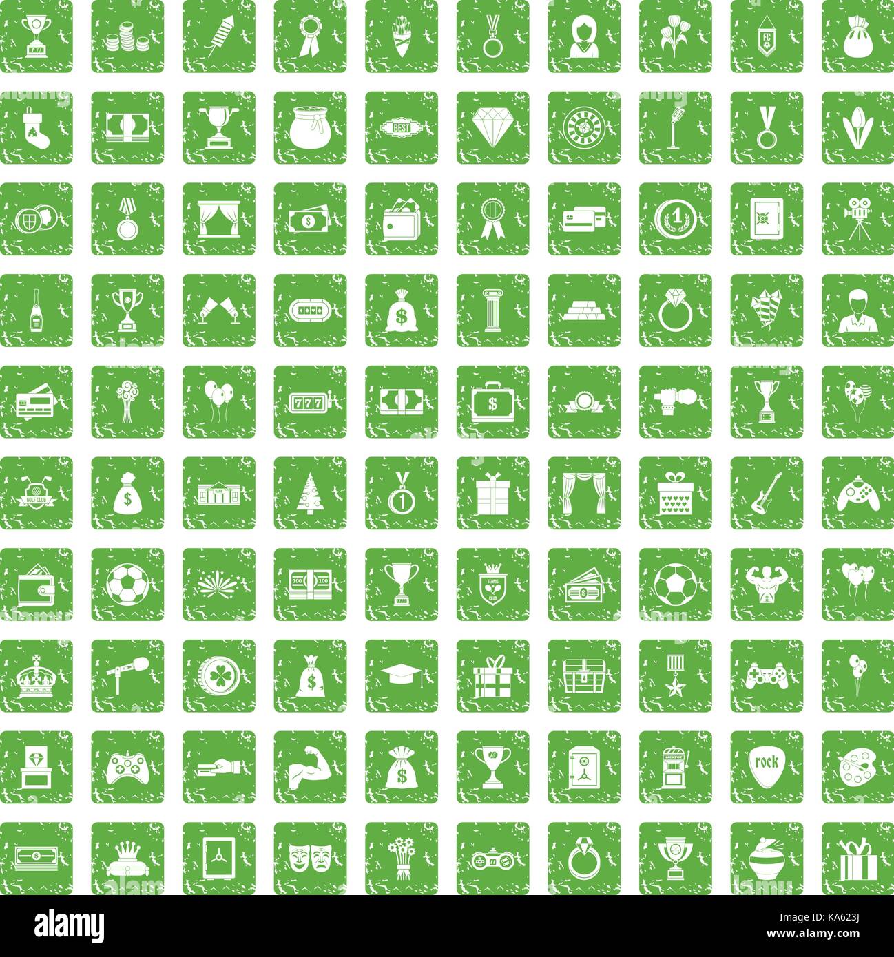 100 premium icons set grunge green Stock Vector Image & Art - Alamy