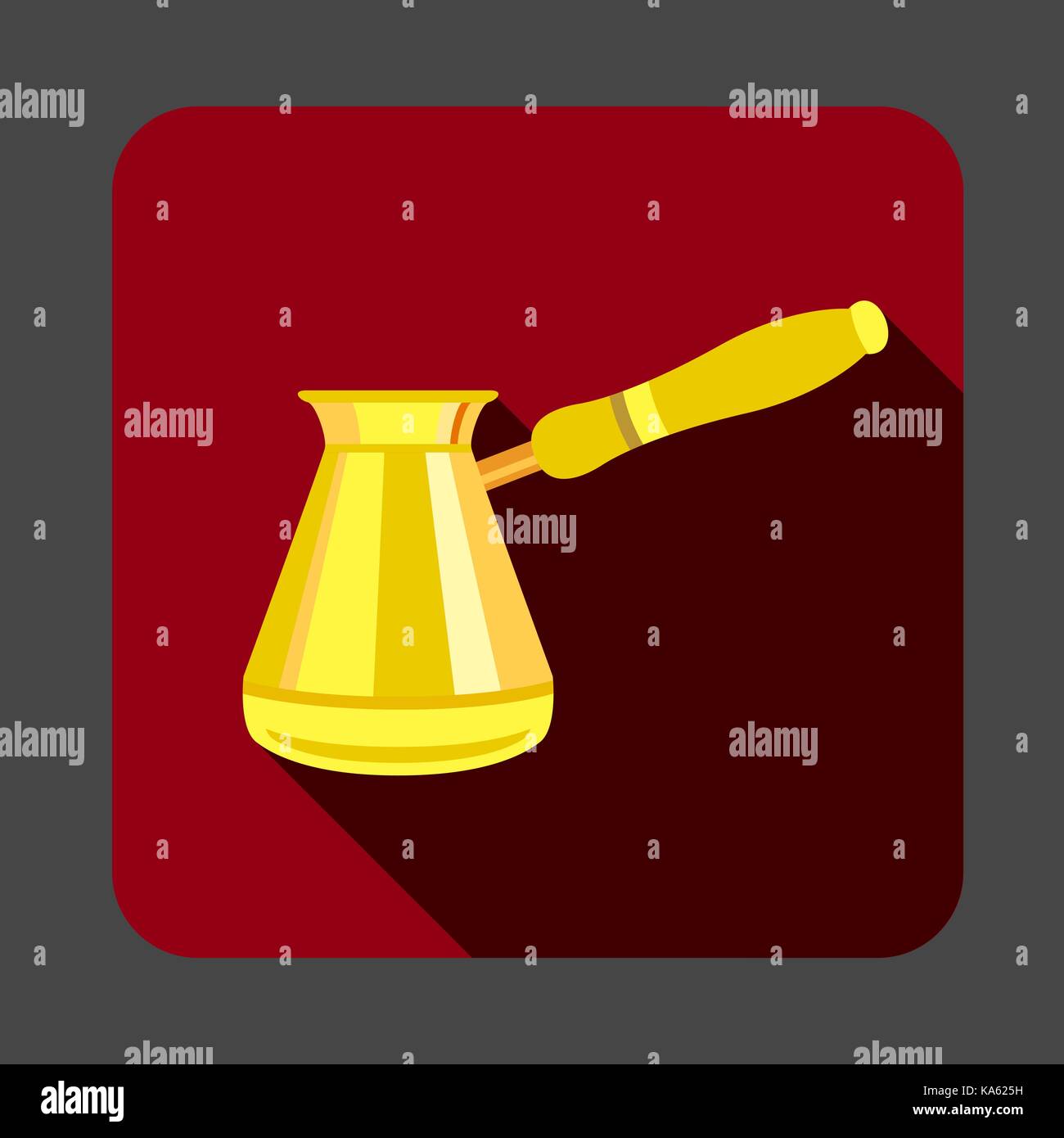 Coffee kettle concept background, cartoon style Stock Vector Image ...