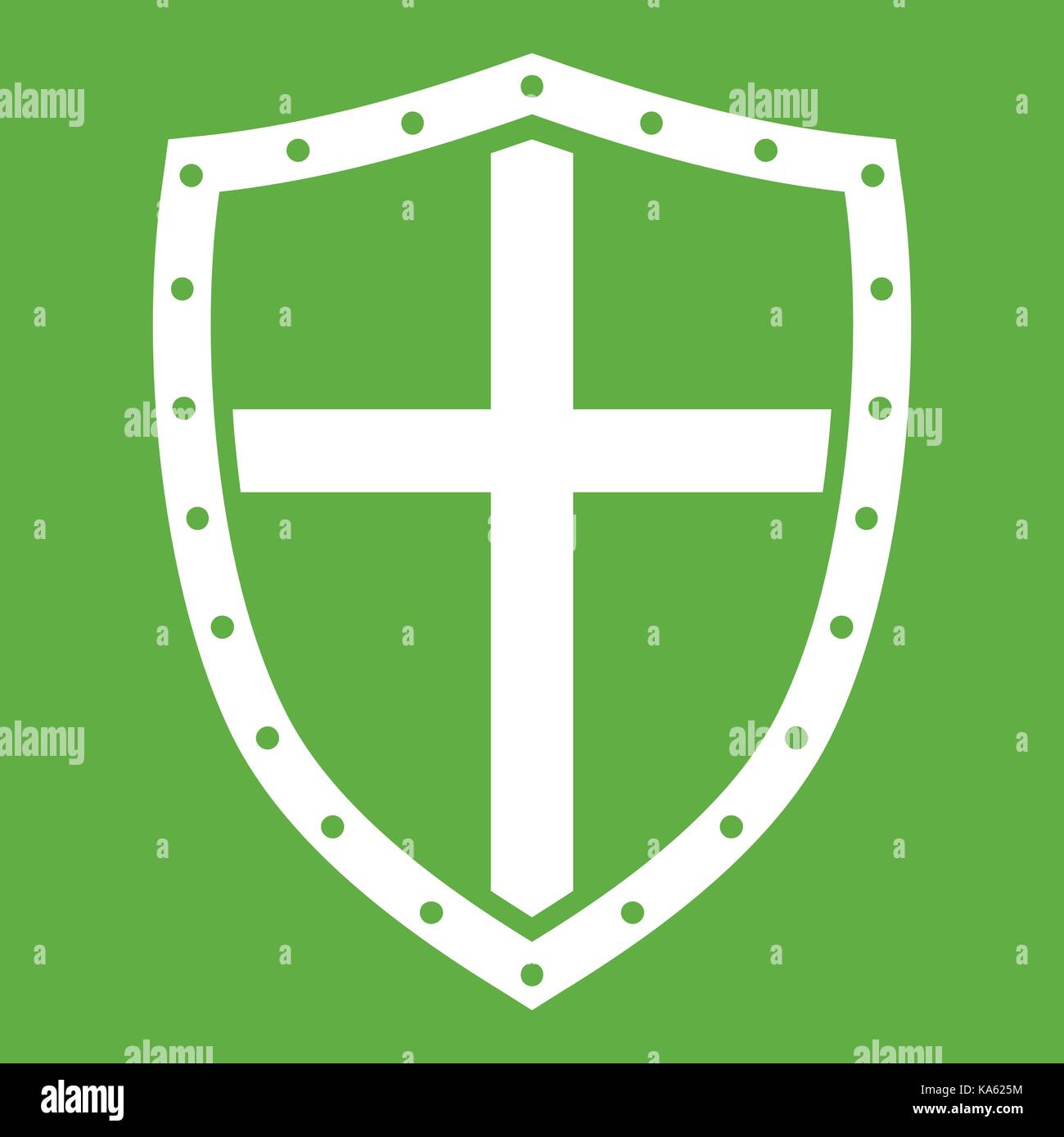 Shield icon green Stock Vector Image & Art - Alamy