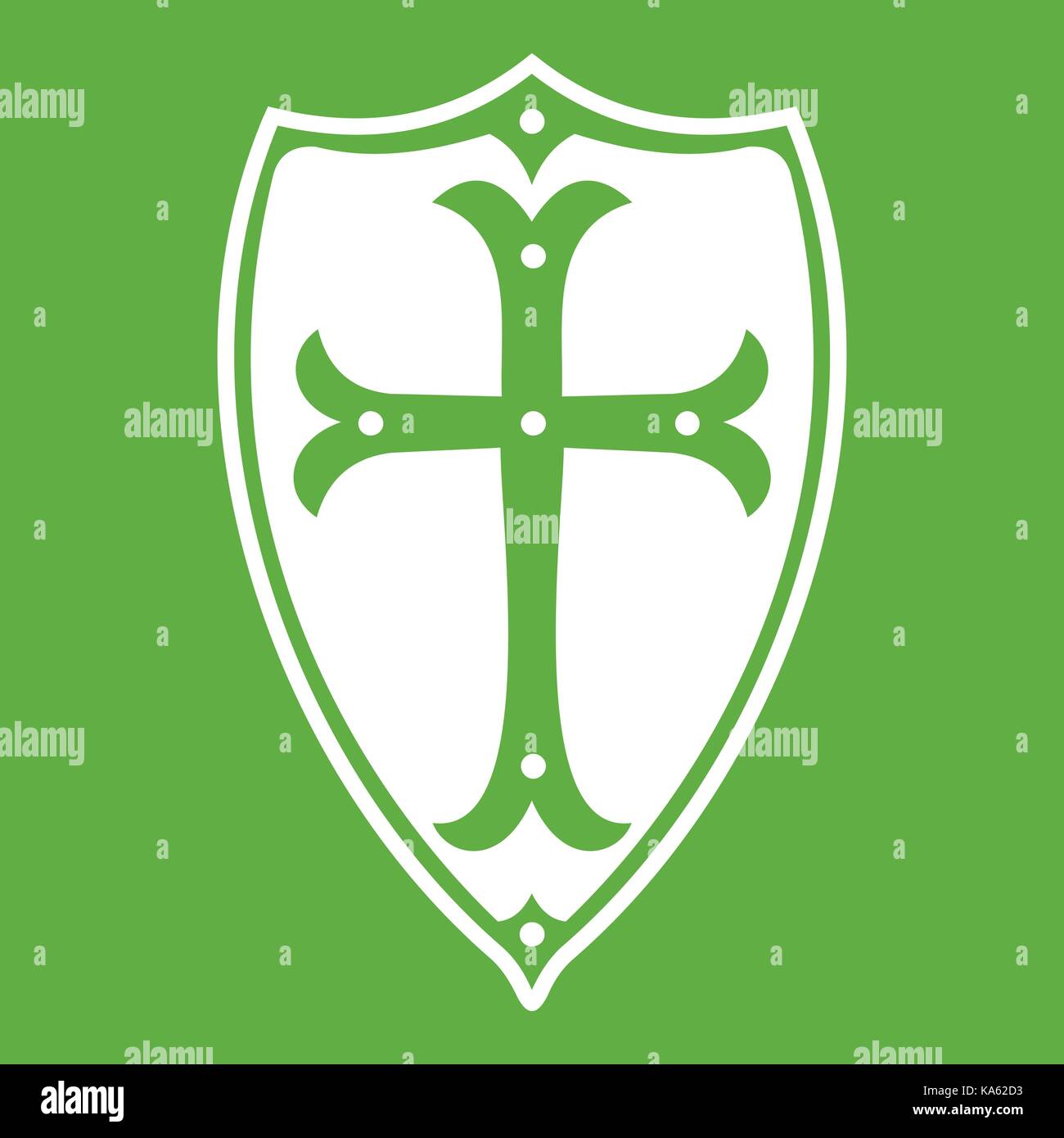 Shield icon green Stock Vector Image & Art - Alamy