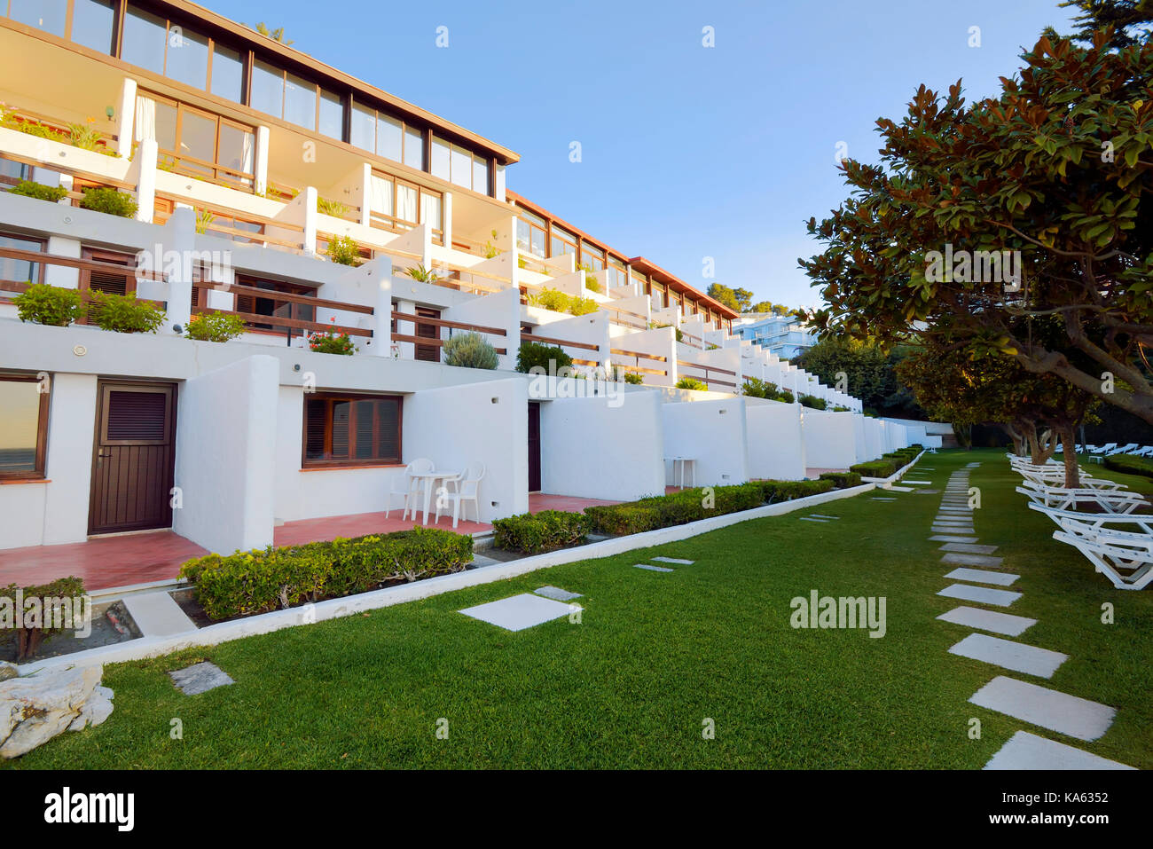 Outside view of hotel in Sesimbra, Portugal Stock Photo - Alamy