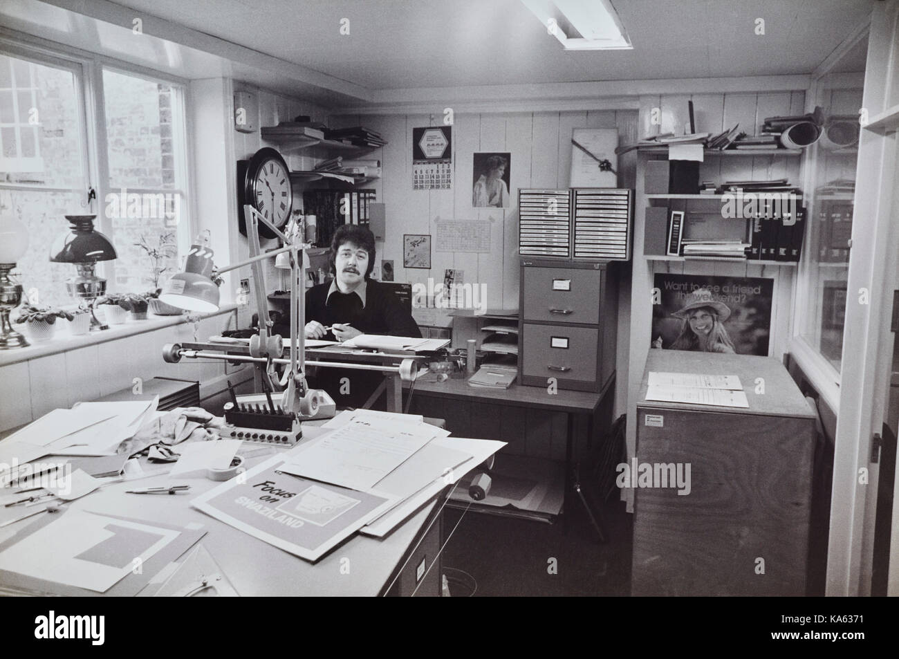 1970s office hi-res stock photography and images - Alamy