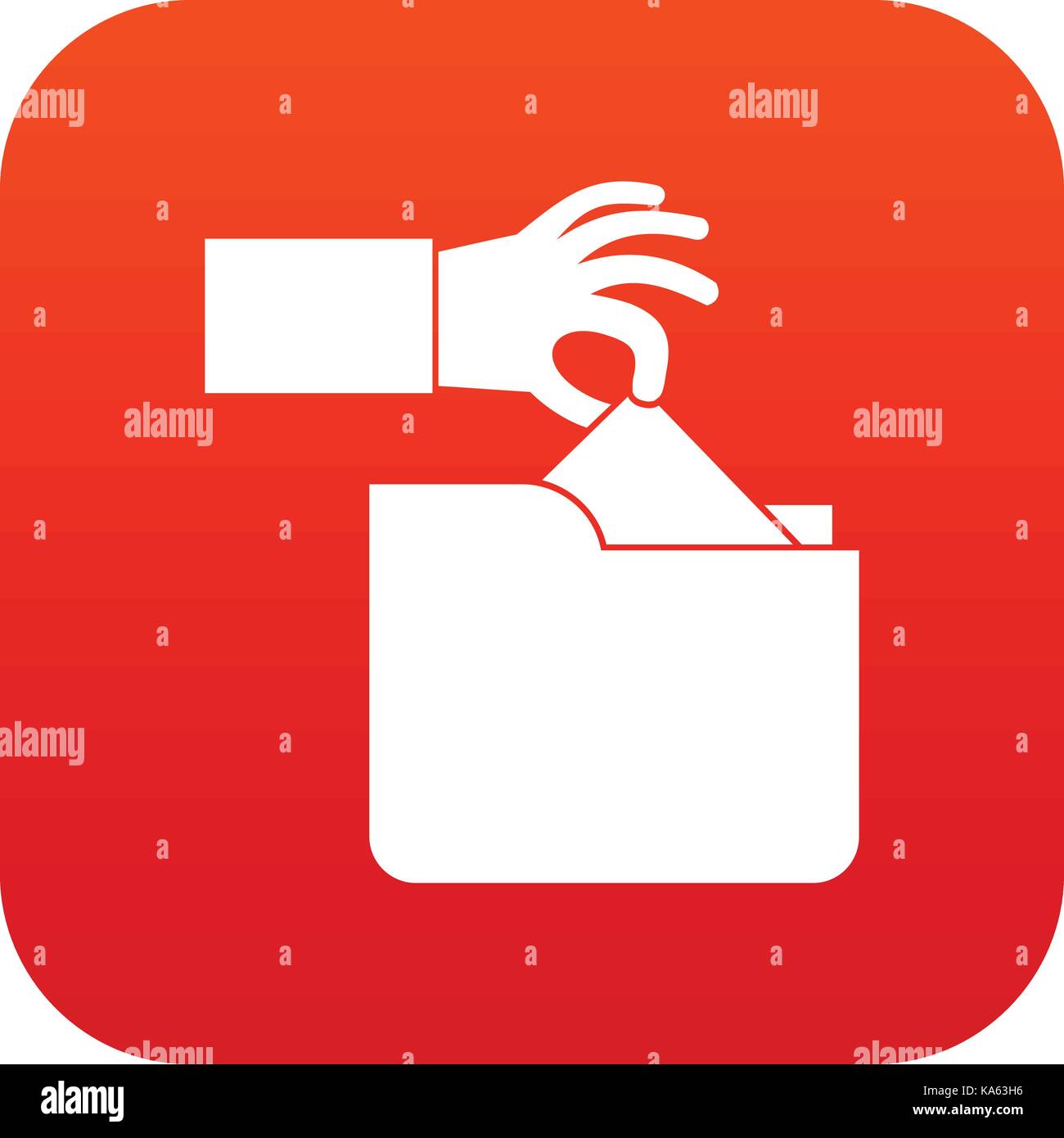 Robbery secret data in folder icon digital red Stock Vector Image & Art ...