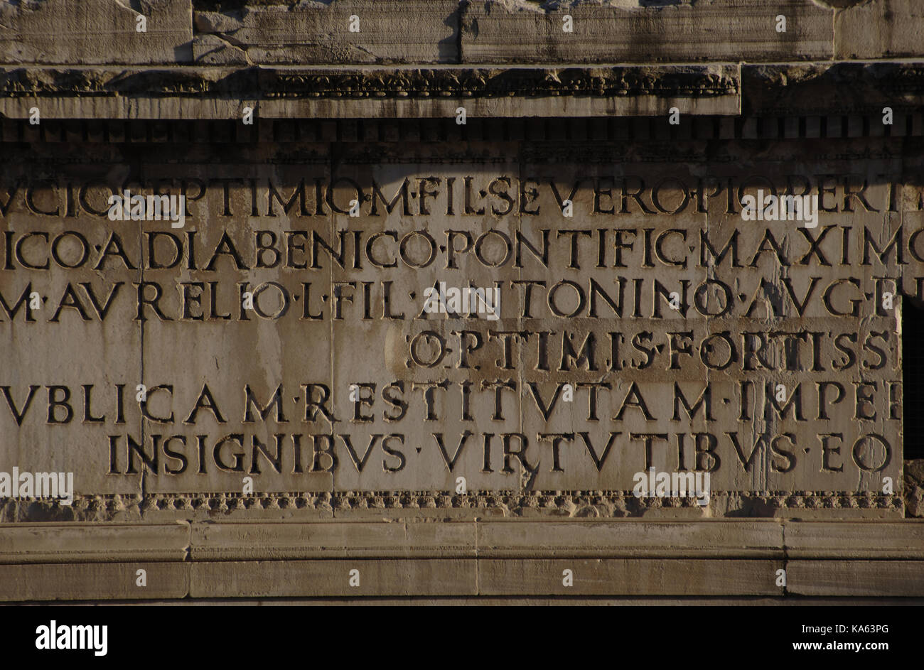 Italy. Rome. Roman Forum. Triumphal arch of Septimius Severus ...