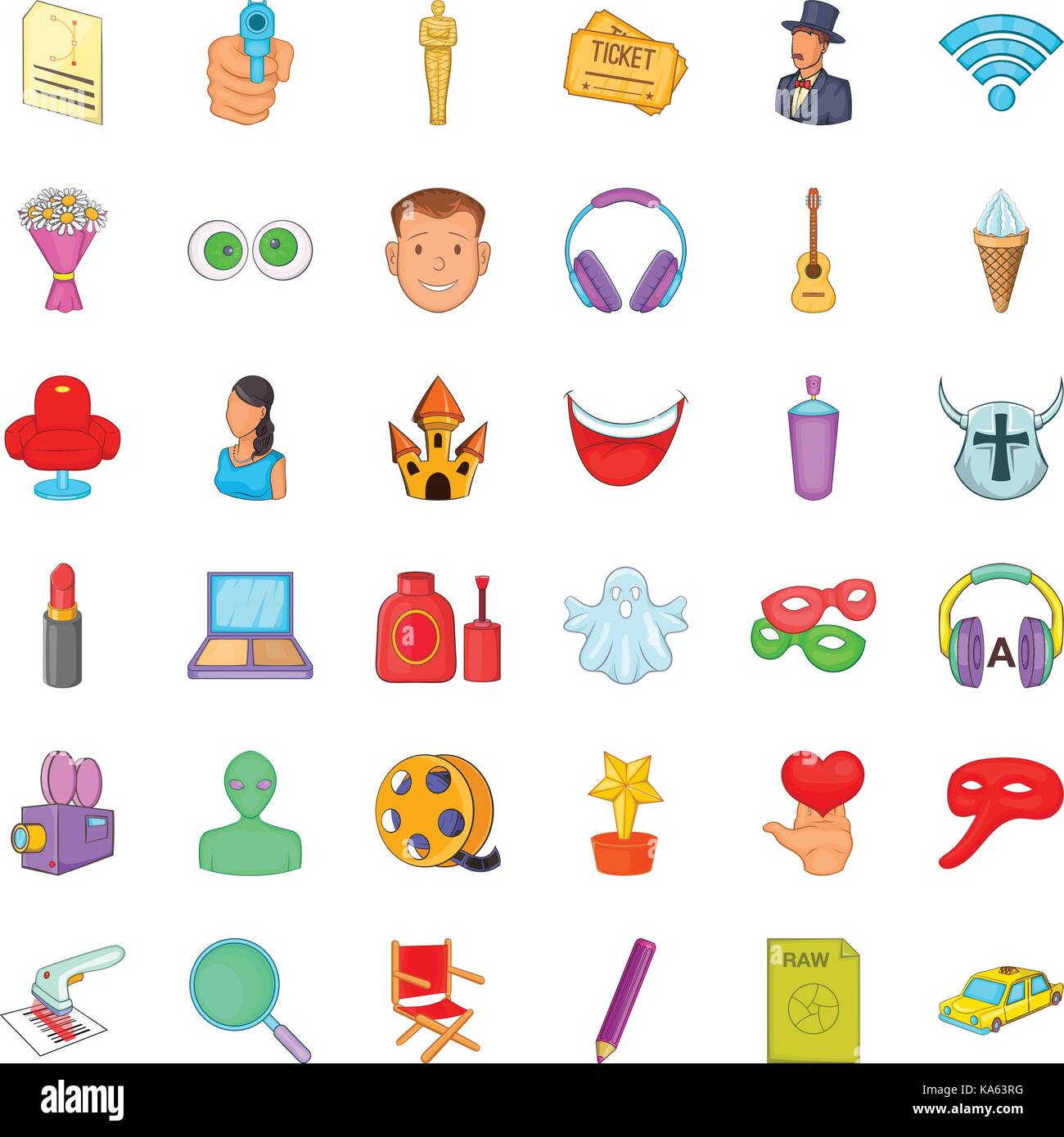 Tv movie set up Stock Vector Images - Alamy