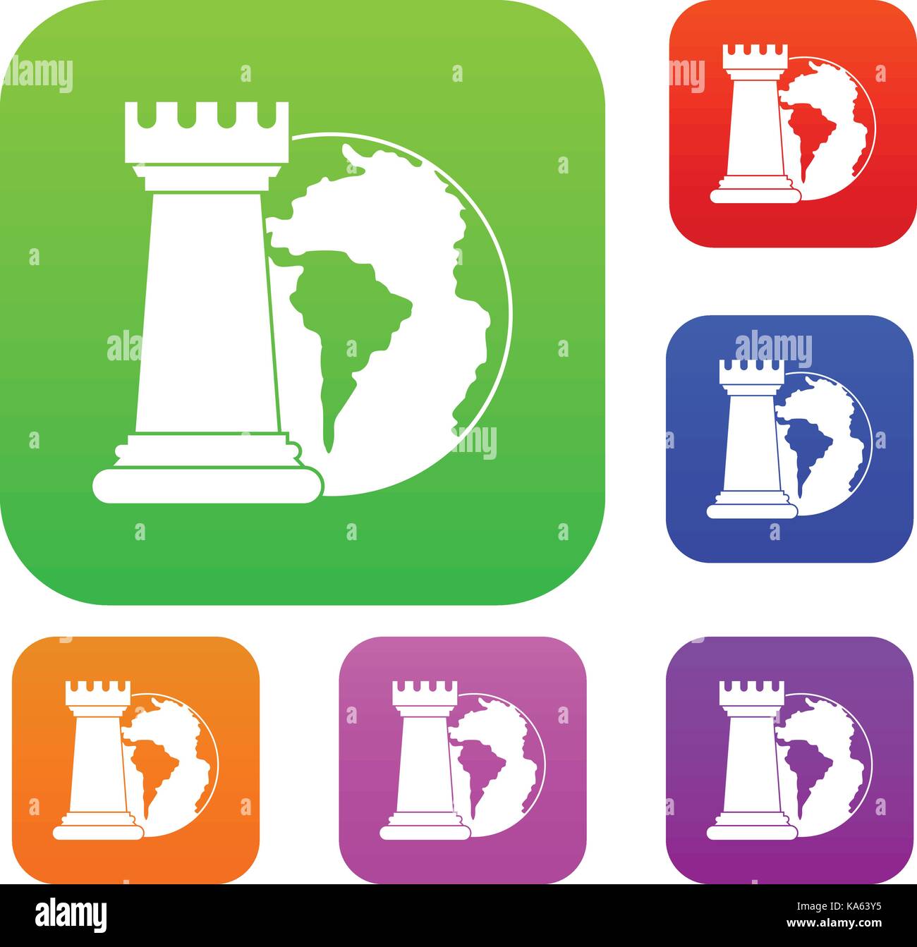 Chess with world map Stock Vector Images - Alamy