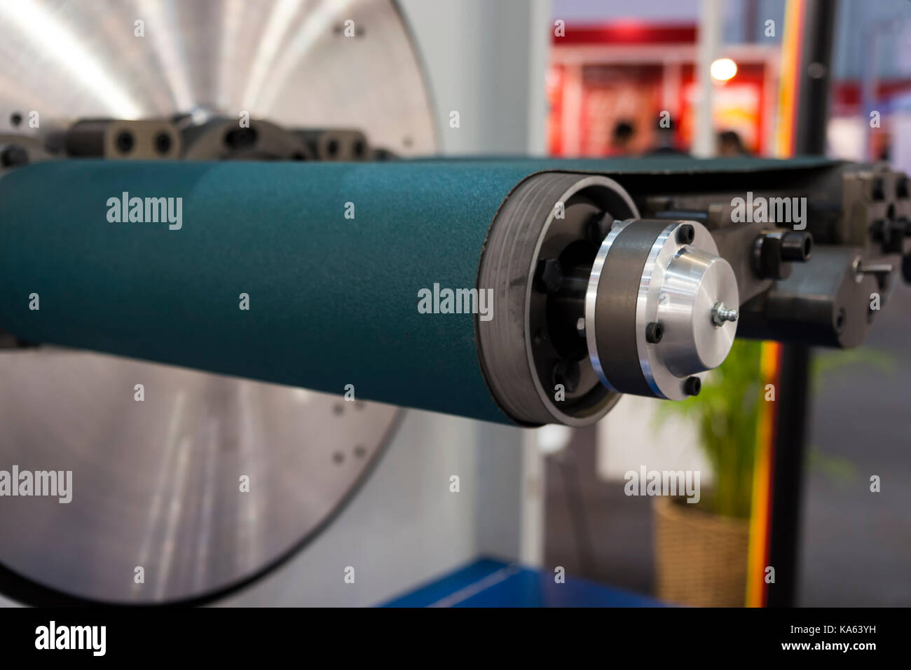 Wire processing machine for wire lapping ; close up Stock Photo - Alamy