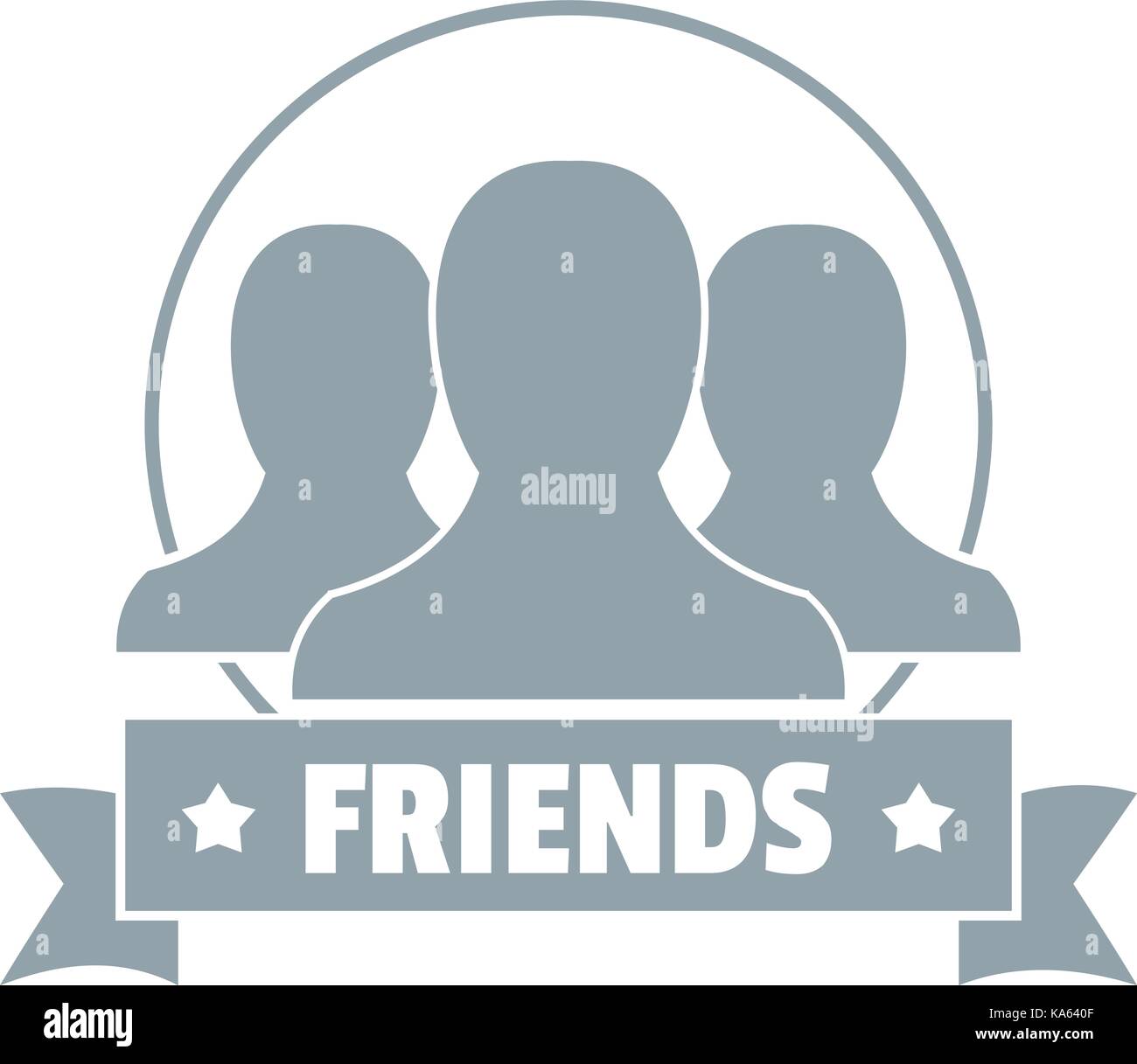 Friends logo, simple gray style Stock Vector Image & Art - Alamy Friends logo, simple gray style Stock Vector Image & Art - Alamy