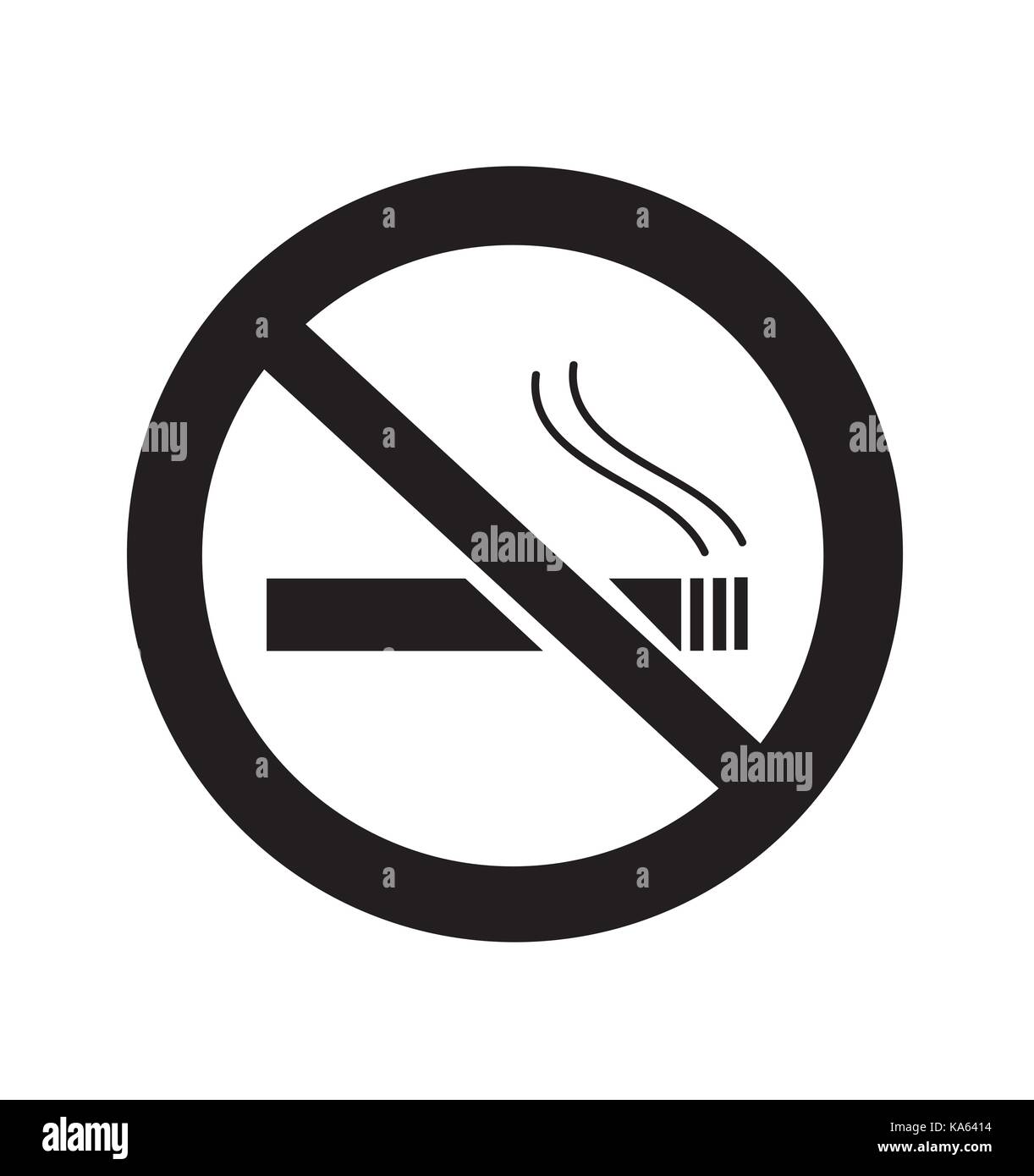 No Smoking Sign Stock Vector Image & Art - Alamy