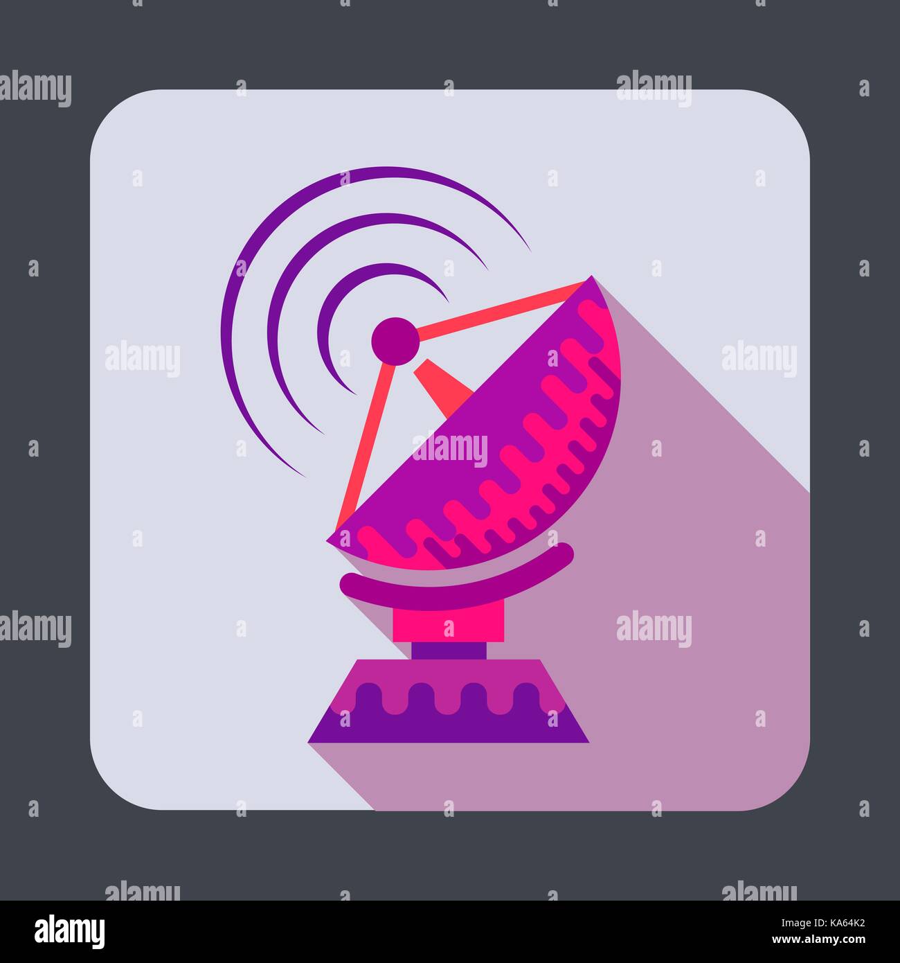 Parabolic antenna concept background, cartoon style Stock Vector Image ...