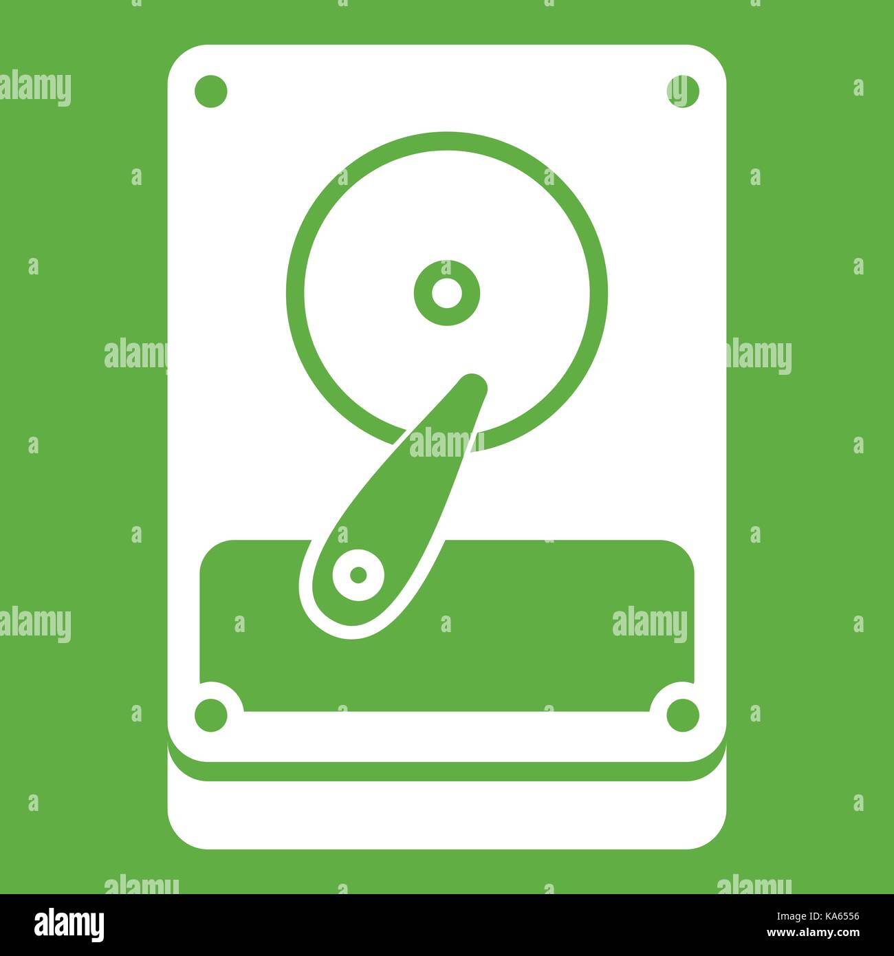 HDD icon green Stock Vector Image & Art - Alamy