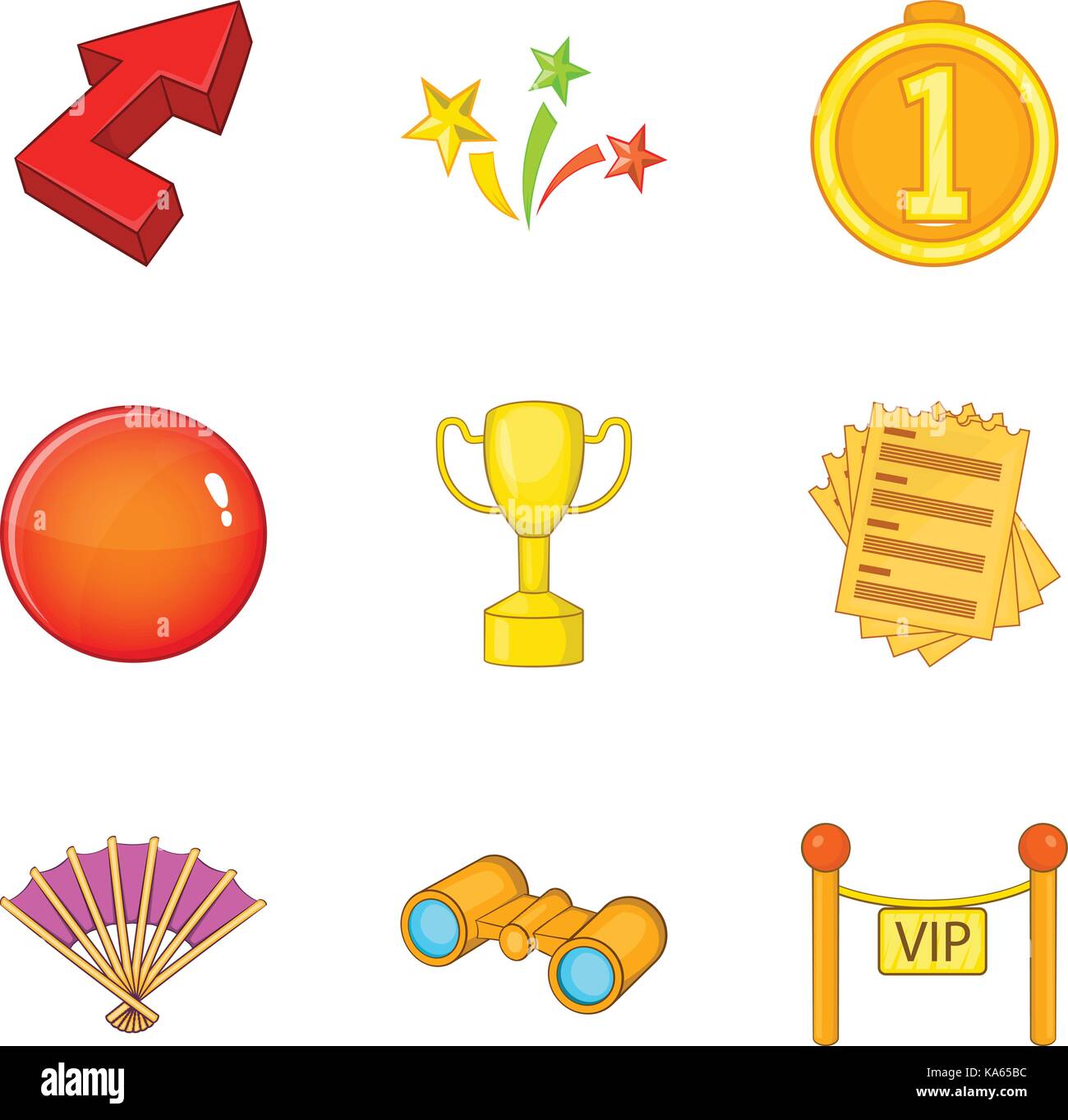 VIP icons set, cartoon style Stock Vector Image & Art - Alamy