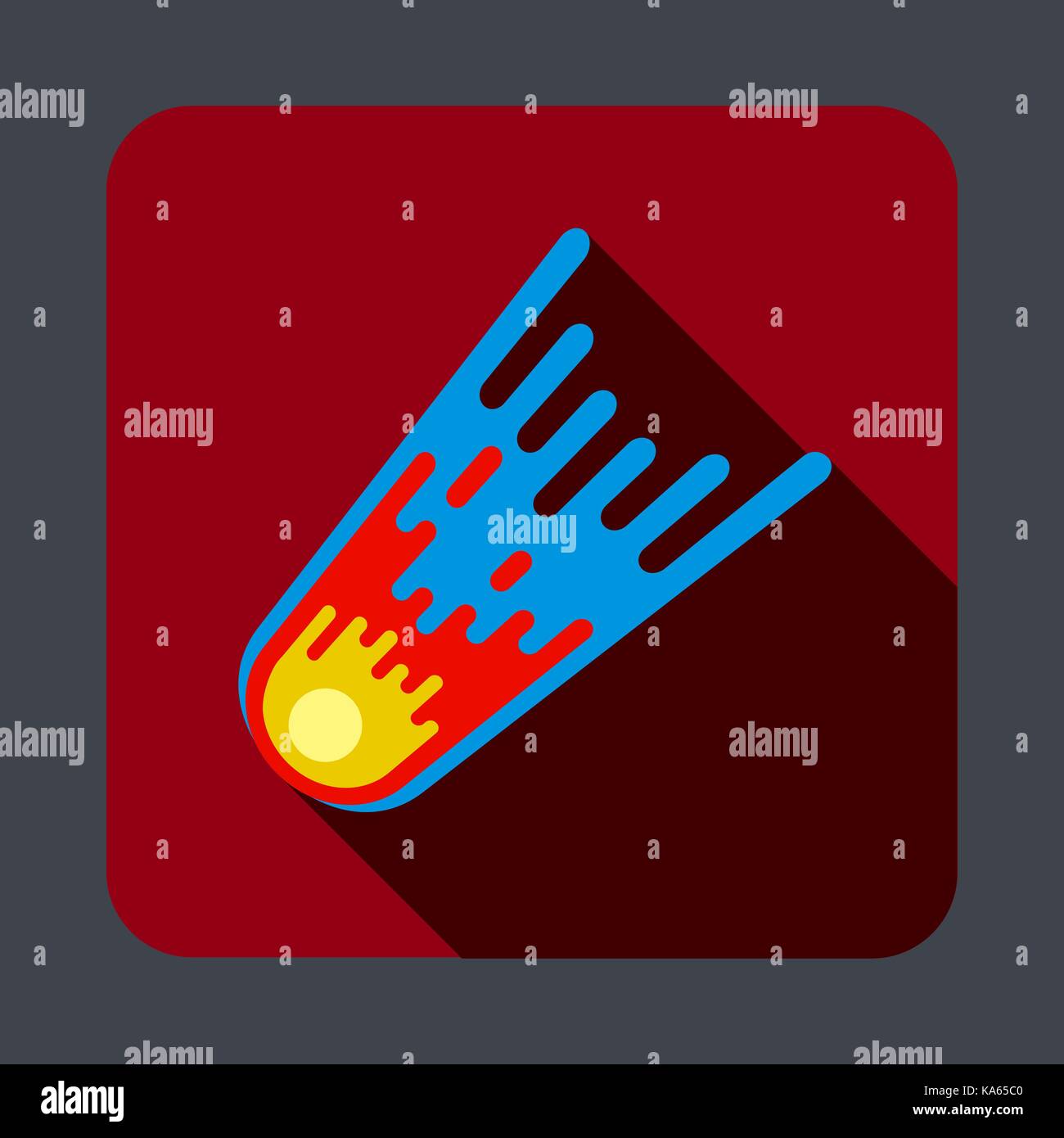 Fall comet concept background, cartoon style Stock Vector Image & Art ...