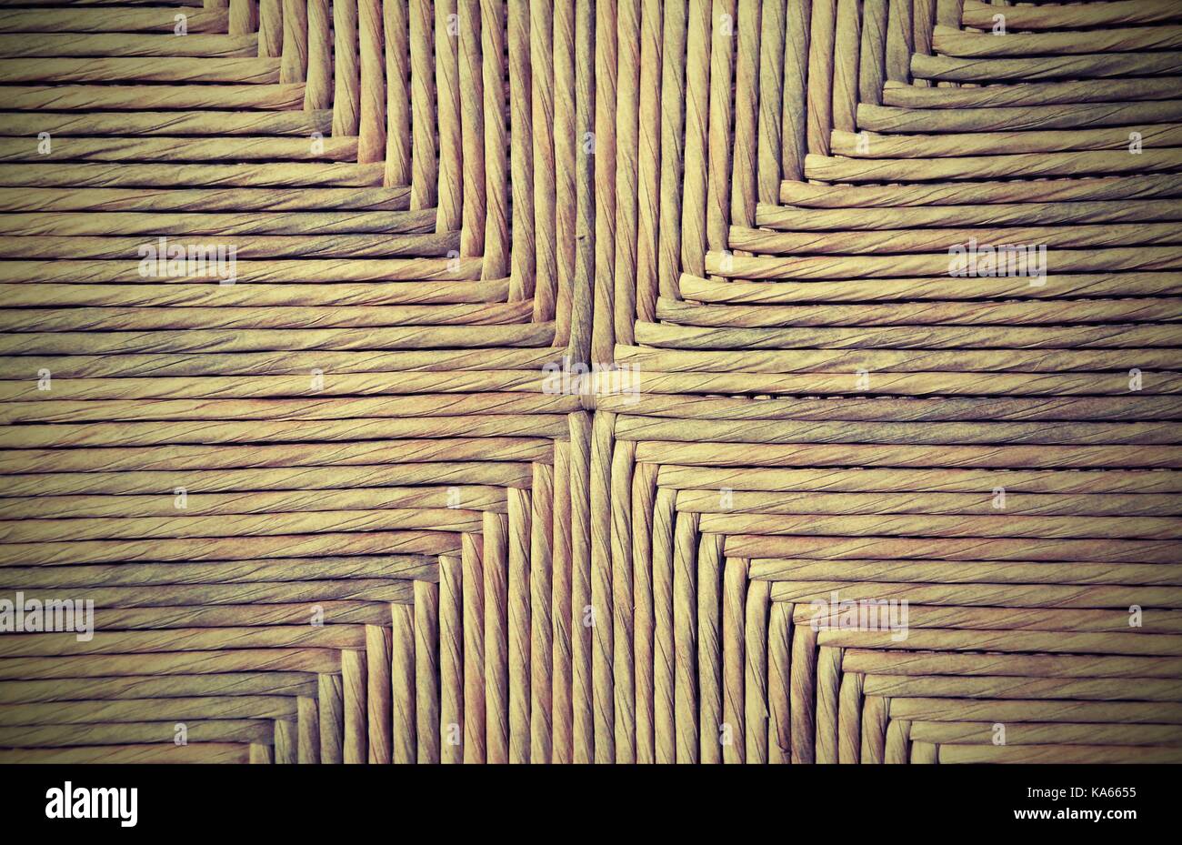 straw twig pattern with rectangular shape with vintage effect Stock ...