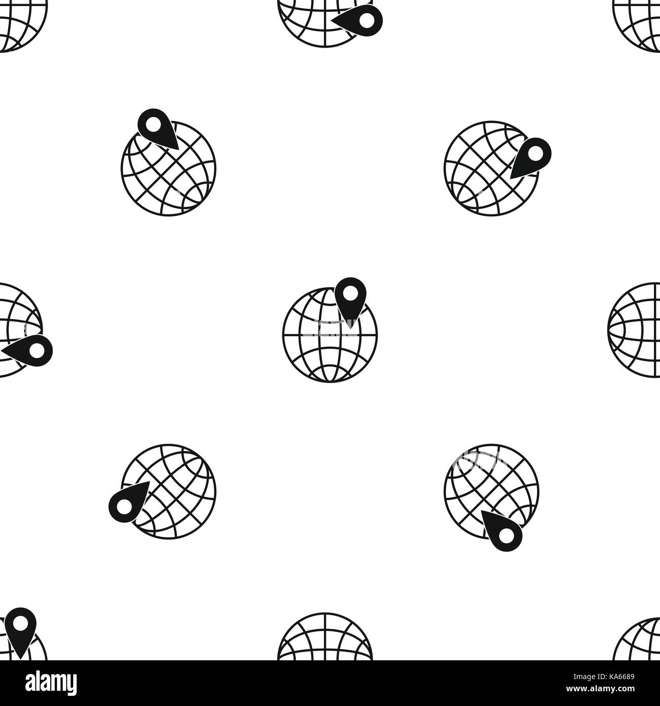 Globe map pointer pattern hi-res stock photography and images - Alamy