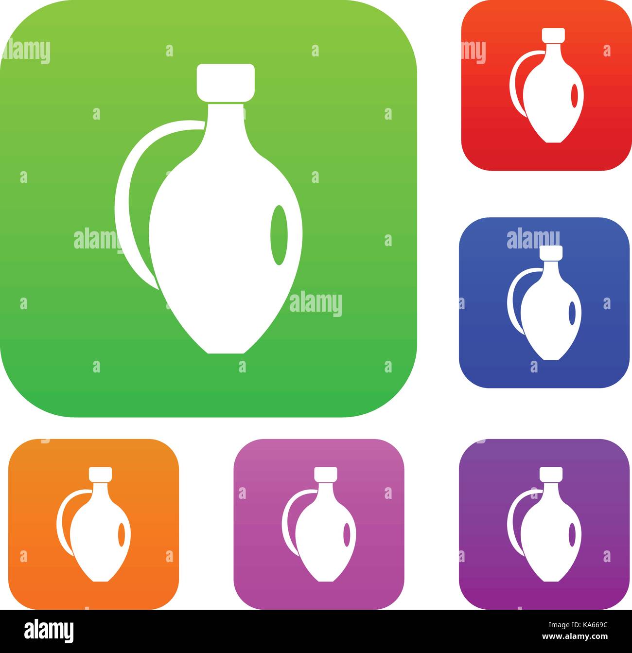 Clay jug set color collection Stock Vector Image & Art - Alamy