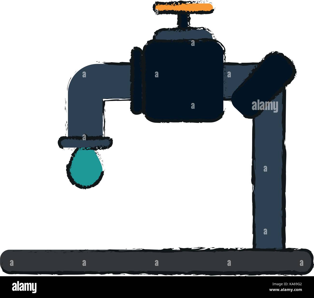 faucet water dripping Stock Vector Image & Art - Alamy