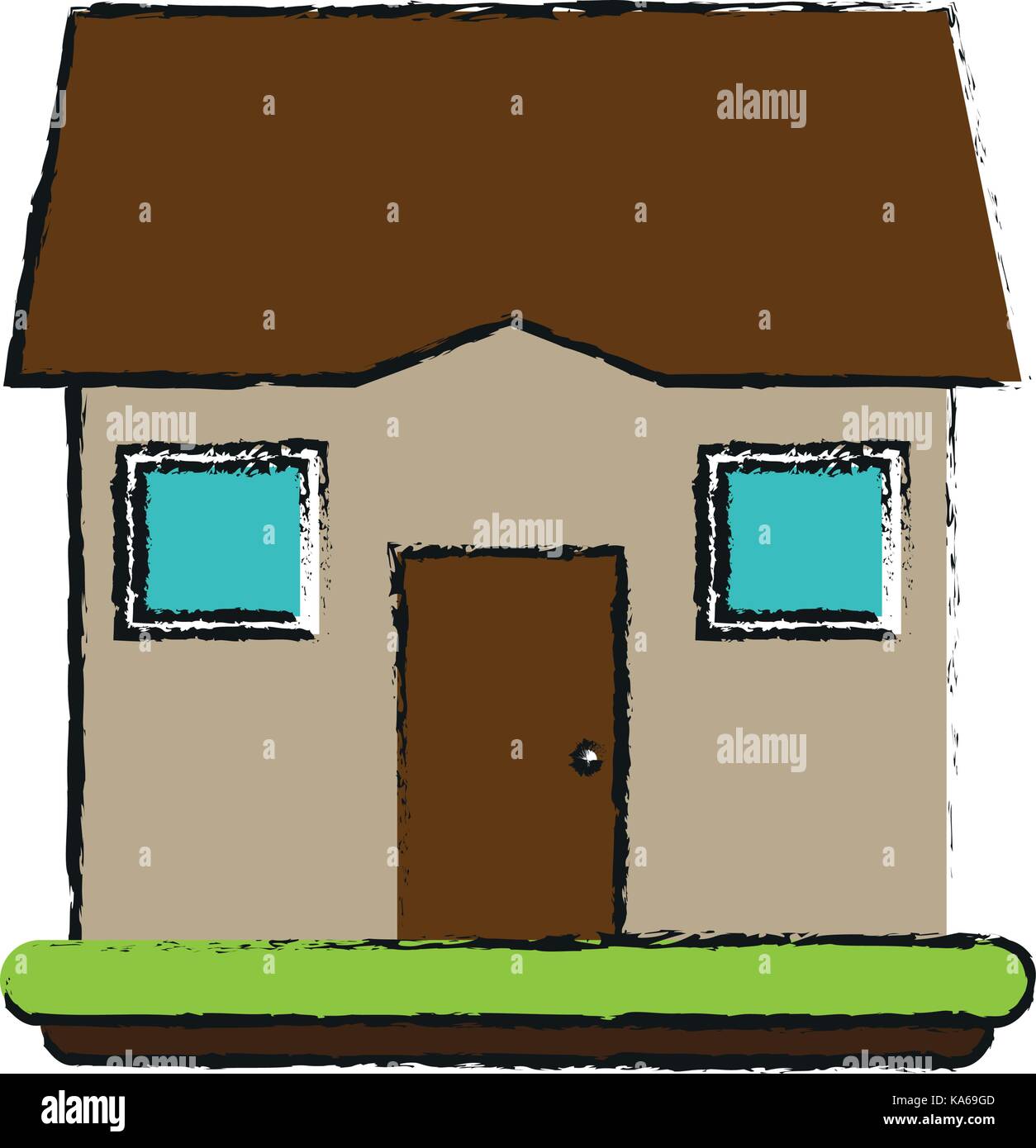 Typical residence Stock Vector Images - Alamy