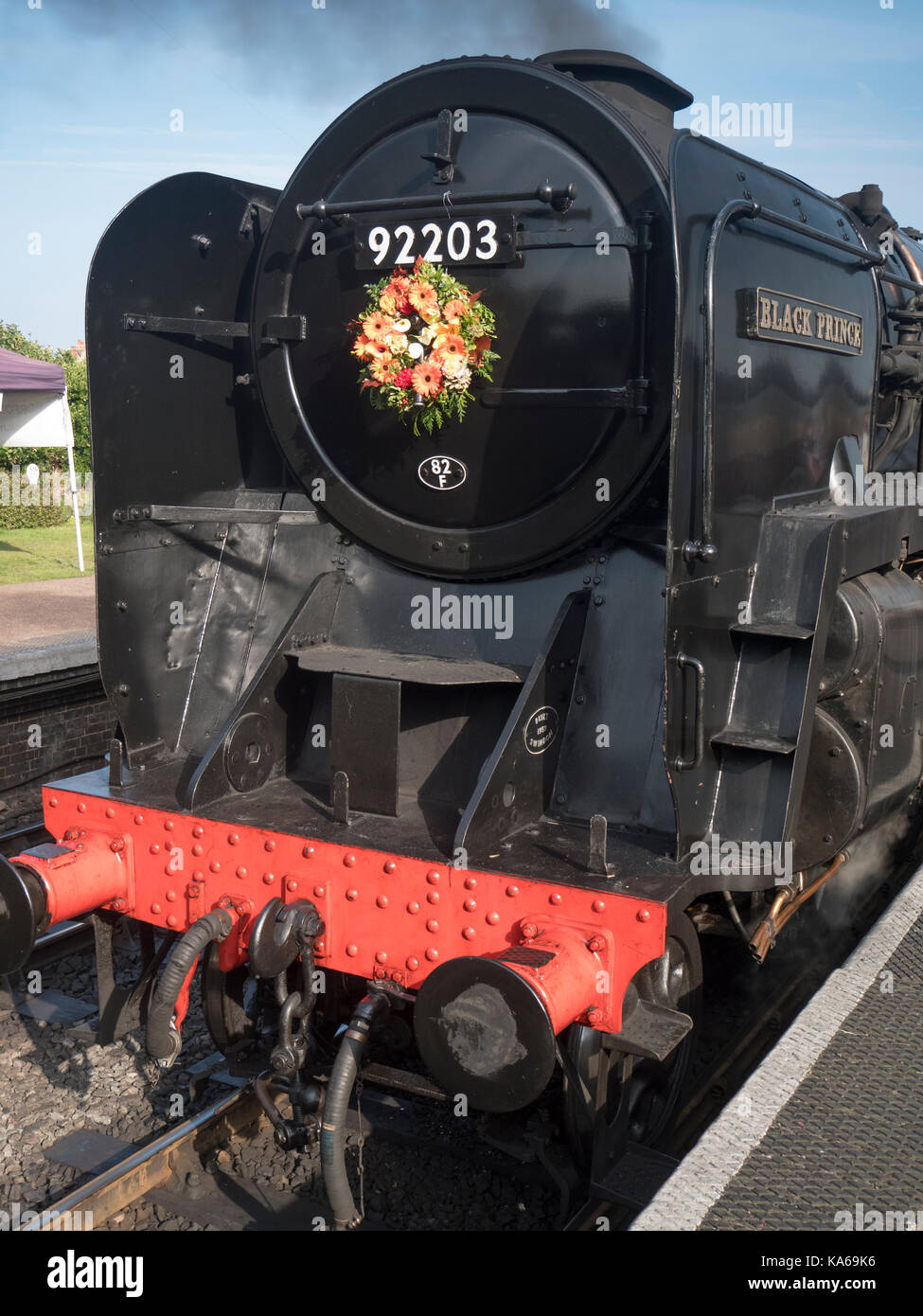 Steam train 92203 black prince hi-res stock photography and images - Alamy