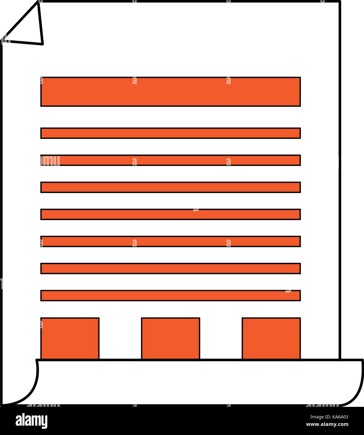 paper document vector Stock Vector Image & Art - Alamy