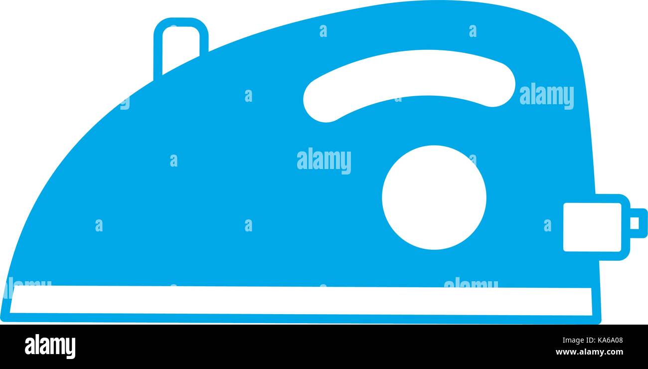 silhouette iron domestic object and housework Stock Vector Image & Art ...