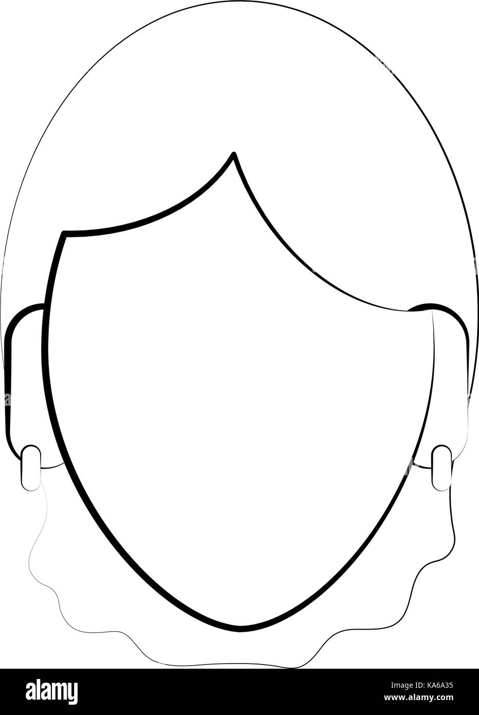 Faceless woman character Stock Vector Image & Art - Alamy