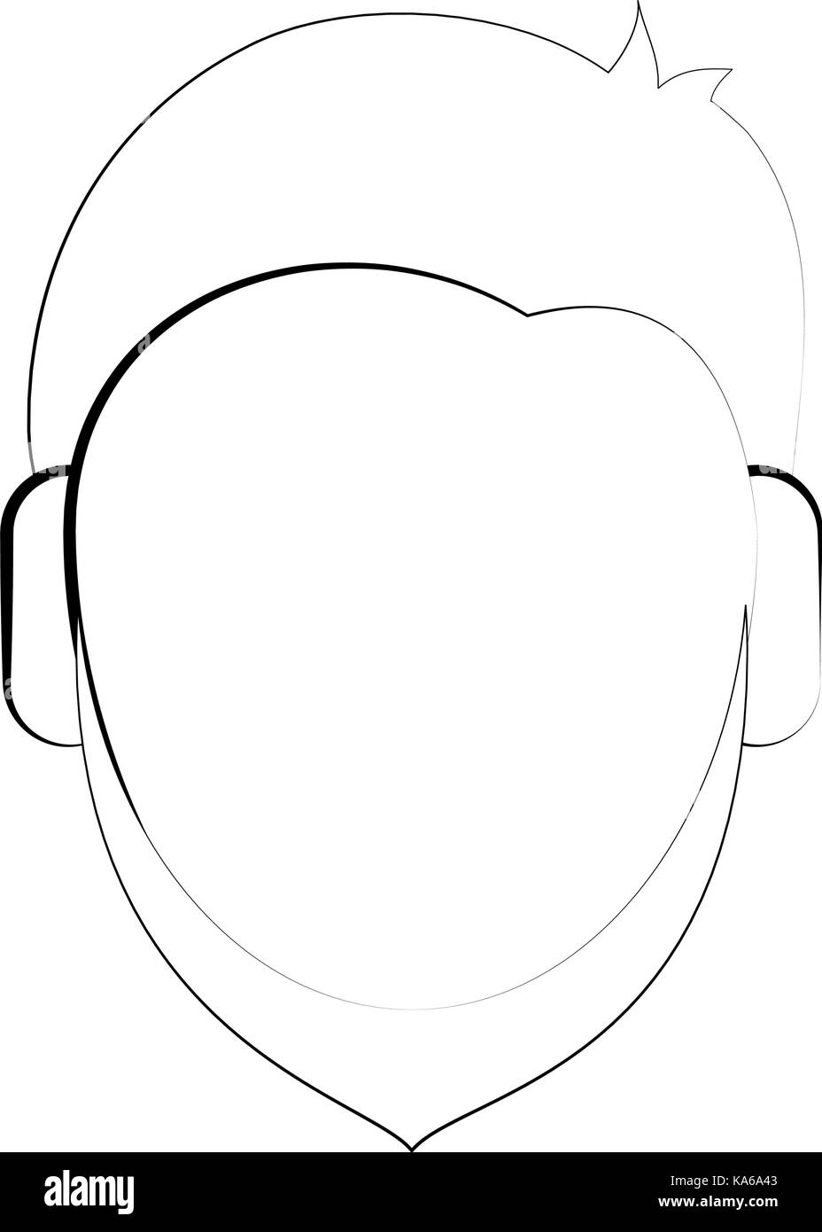 Faceless man character Stock Vector Images - Alamy