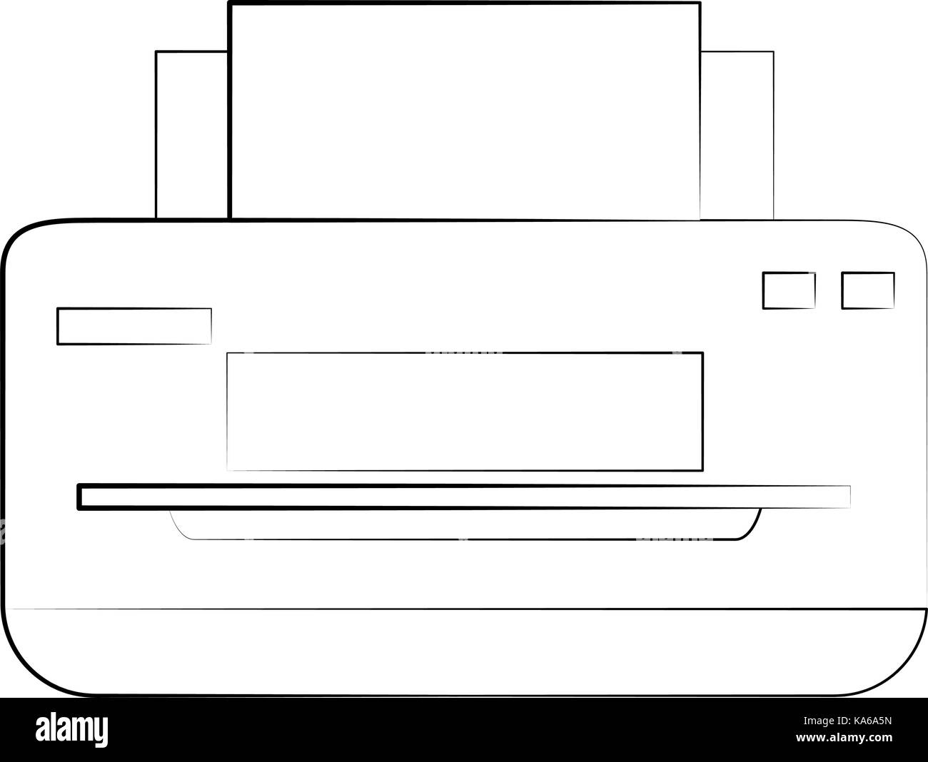 printer paper hardware Stock Vector Image & Art - Alamy
