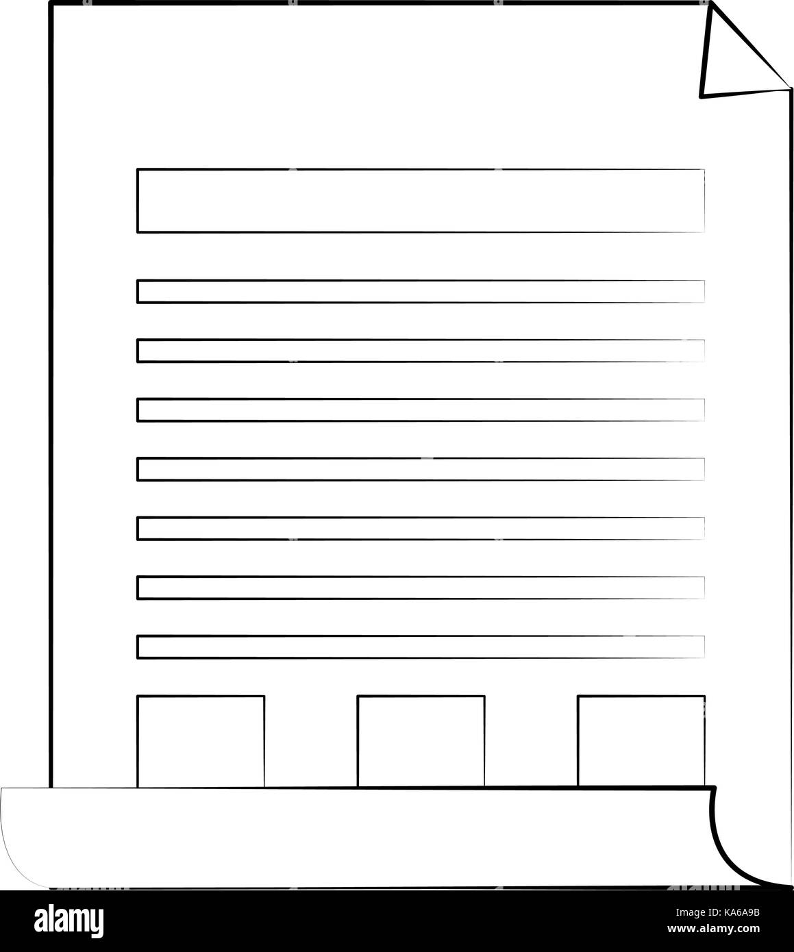 paper document vector Stock Vector Image & Art - Alamy