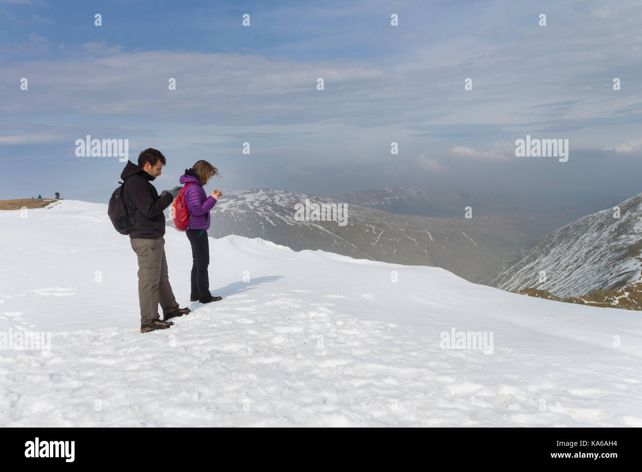 Helvellyn snow hi-res stock photography and images - Alamy