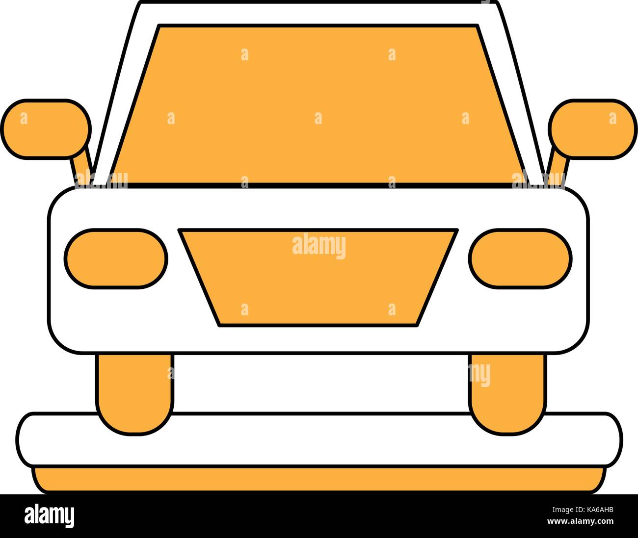 gray car front Stock Vector Image & Art - Alamy