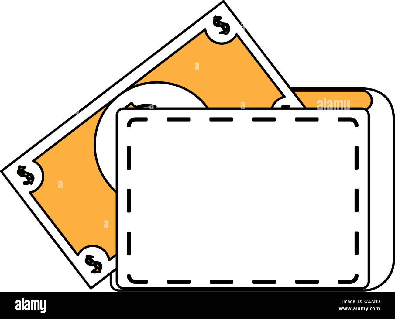 full cash wallet Stock Vector Image & Art - Alamy