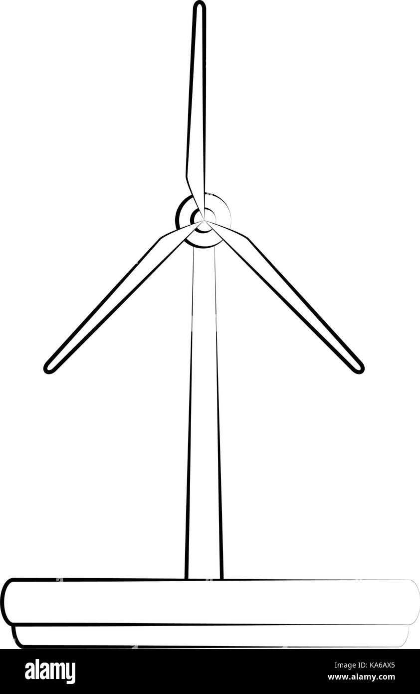 wind power electricity generator Stock Vector Image & Art - Alamy