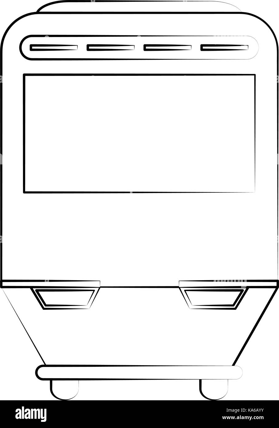 Simple Front Of Train Drawing