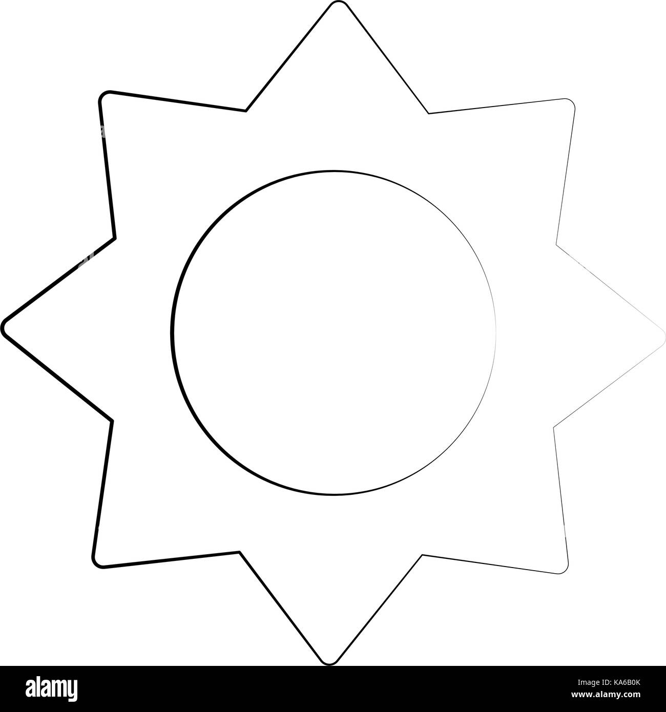 cartoon radiant summer sun Stock Vector Image & Art - Alamy