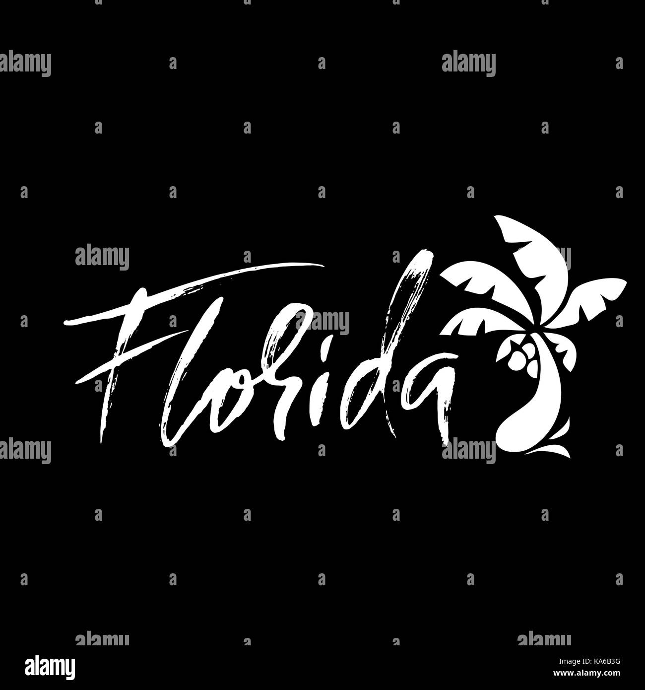 Palm florida Stock Vector Images - Alamy