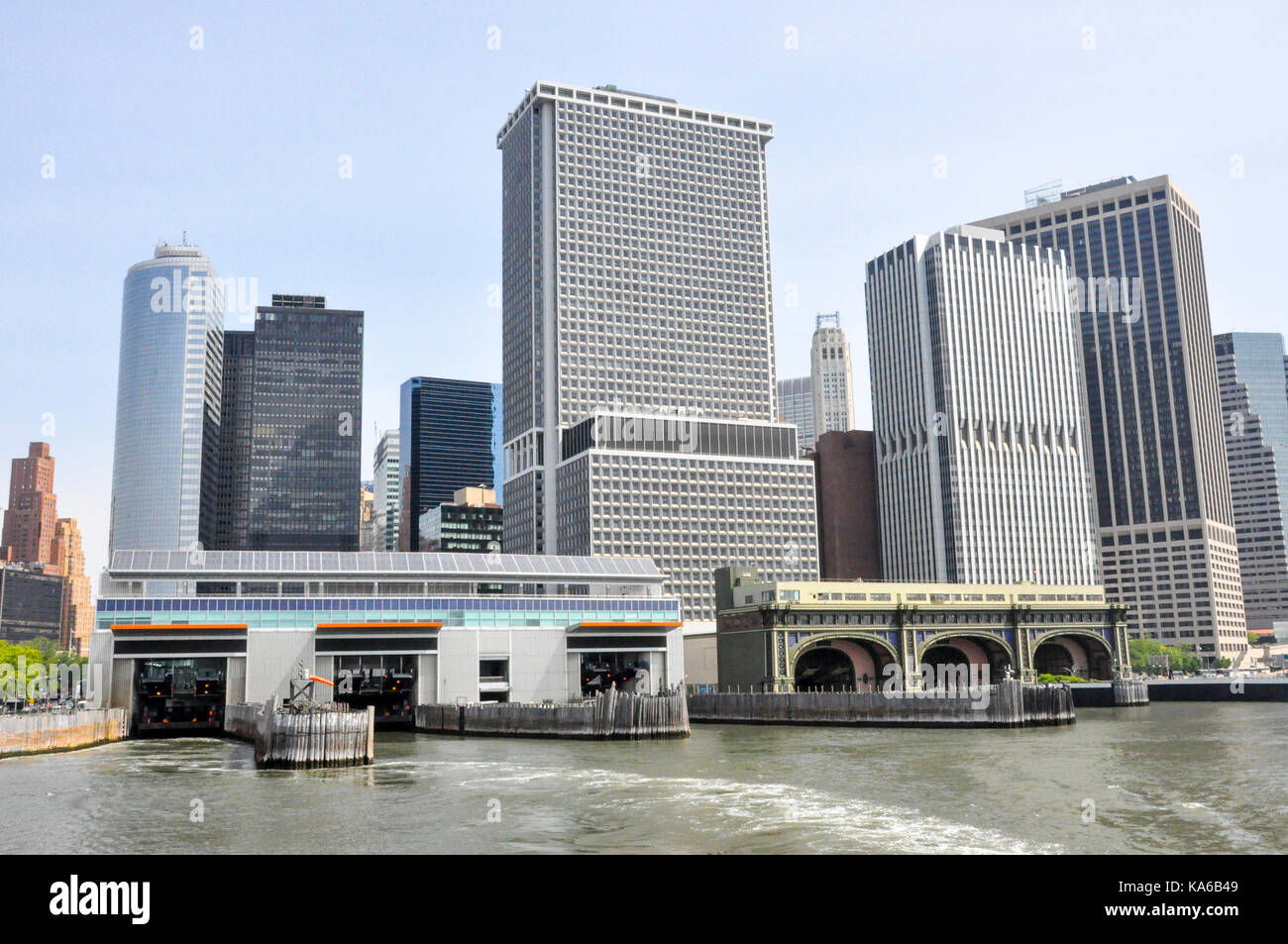 Staten Island Ferry Whitehall Terminal and New York City financial ...