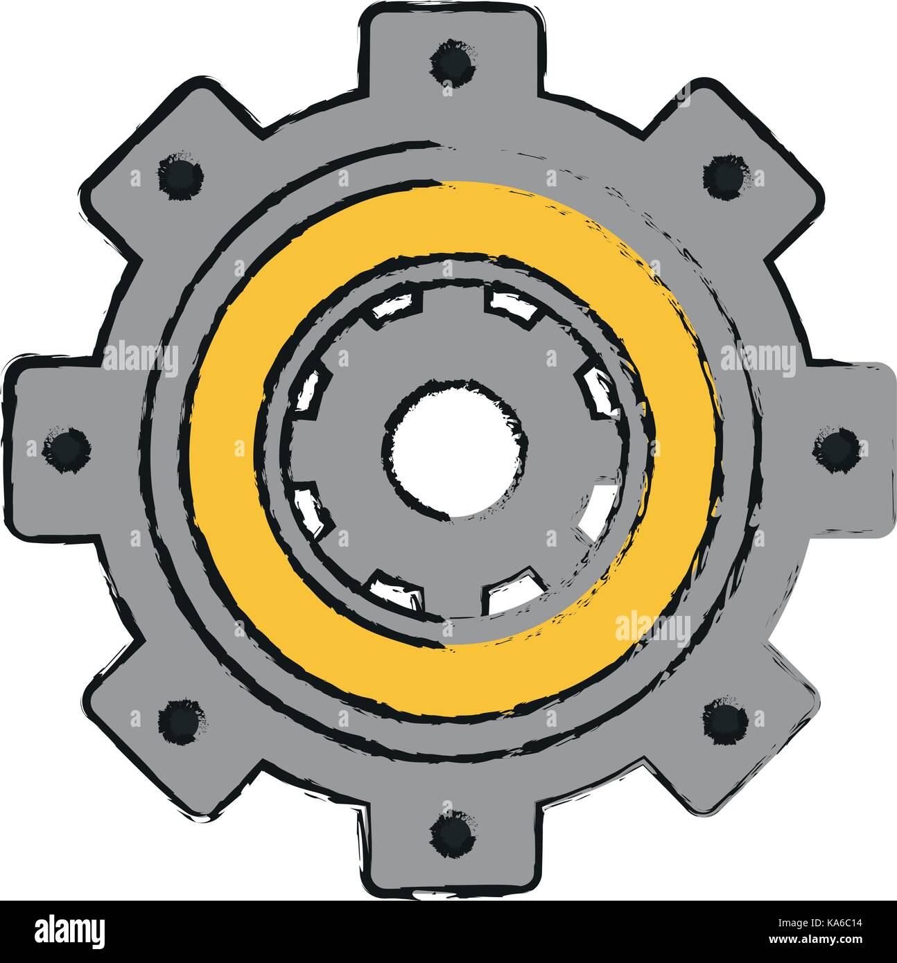 mechanical industrial gear Stock Vector Image & Art - Alamy