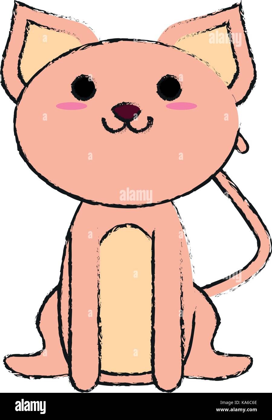 smiling pet cat Stock Vector Image & Art - Alamy
