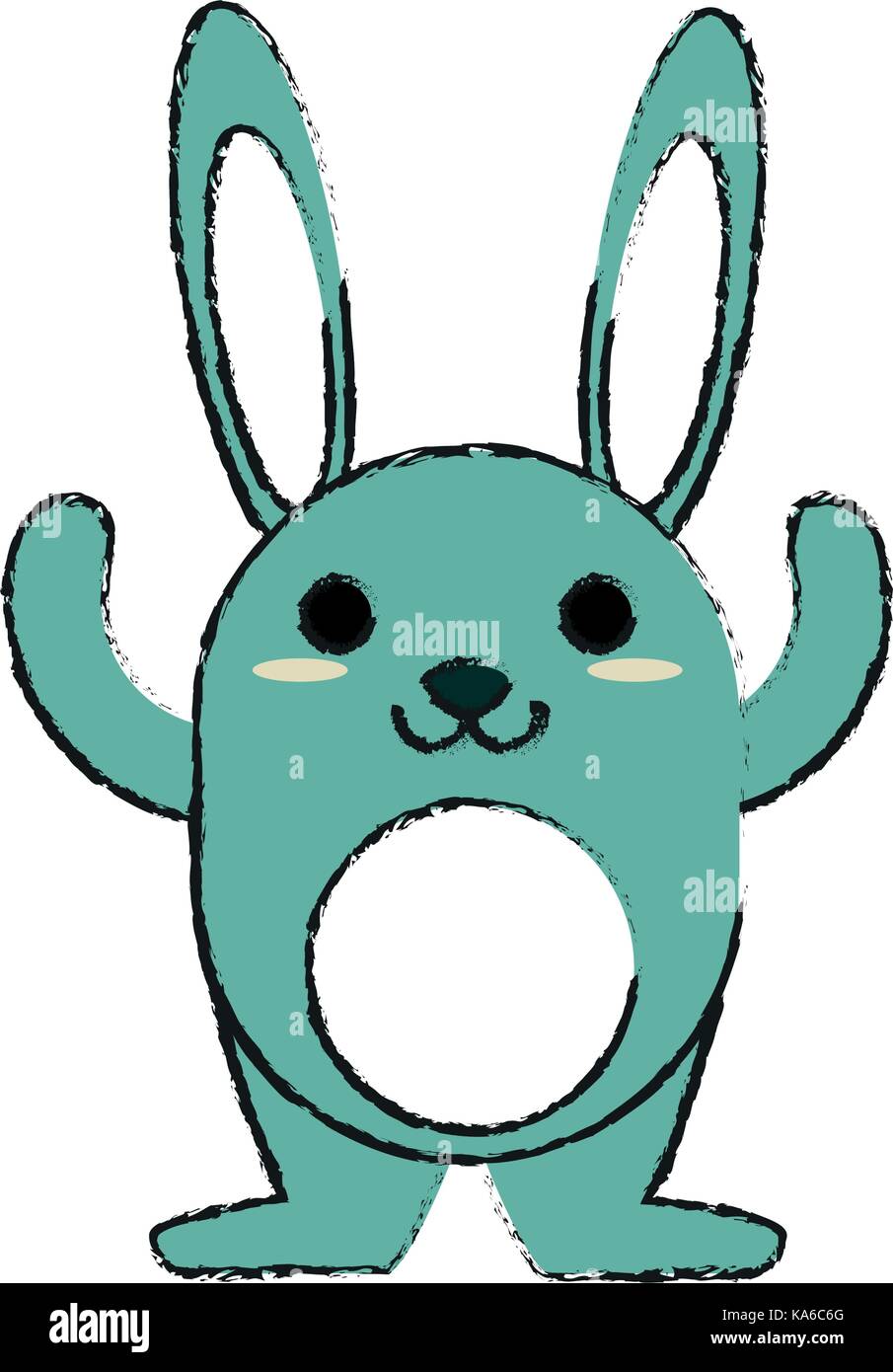 pet rabbit smiling Stock Vector Image & Art - Alamy
