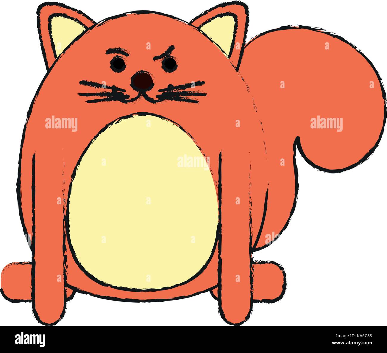 rude face pet cat Stock Vector Image & Art - Alamy