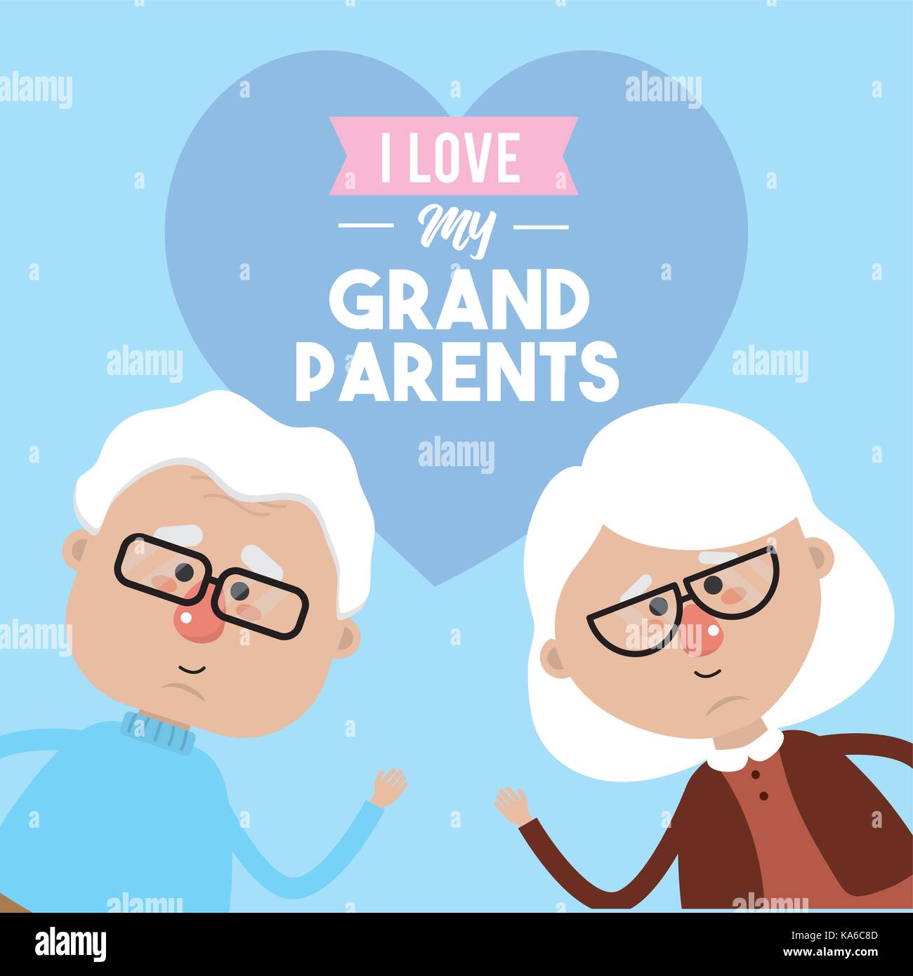 i love my grandparents celebration design Stock Vector Image & Art - Alamy