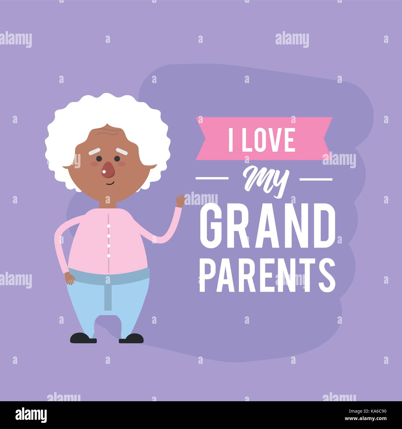 i love my grandparents card design Stock Vector Image & Art - Alamy