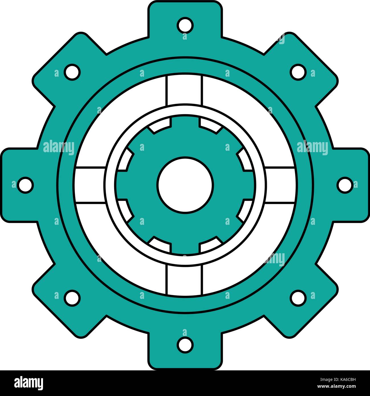 mechanical industrial gear Stock Vector Image & Art - Alamy