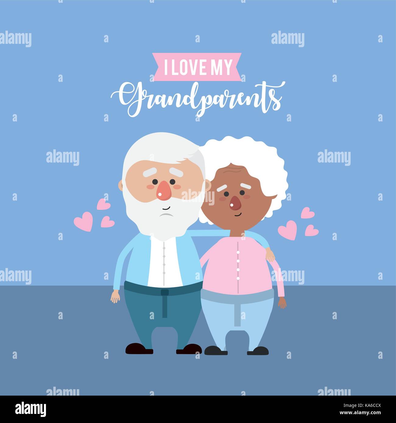 i love my grandparents celebration design Stock Vector Image & Art - Alamy