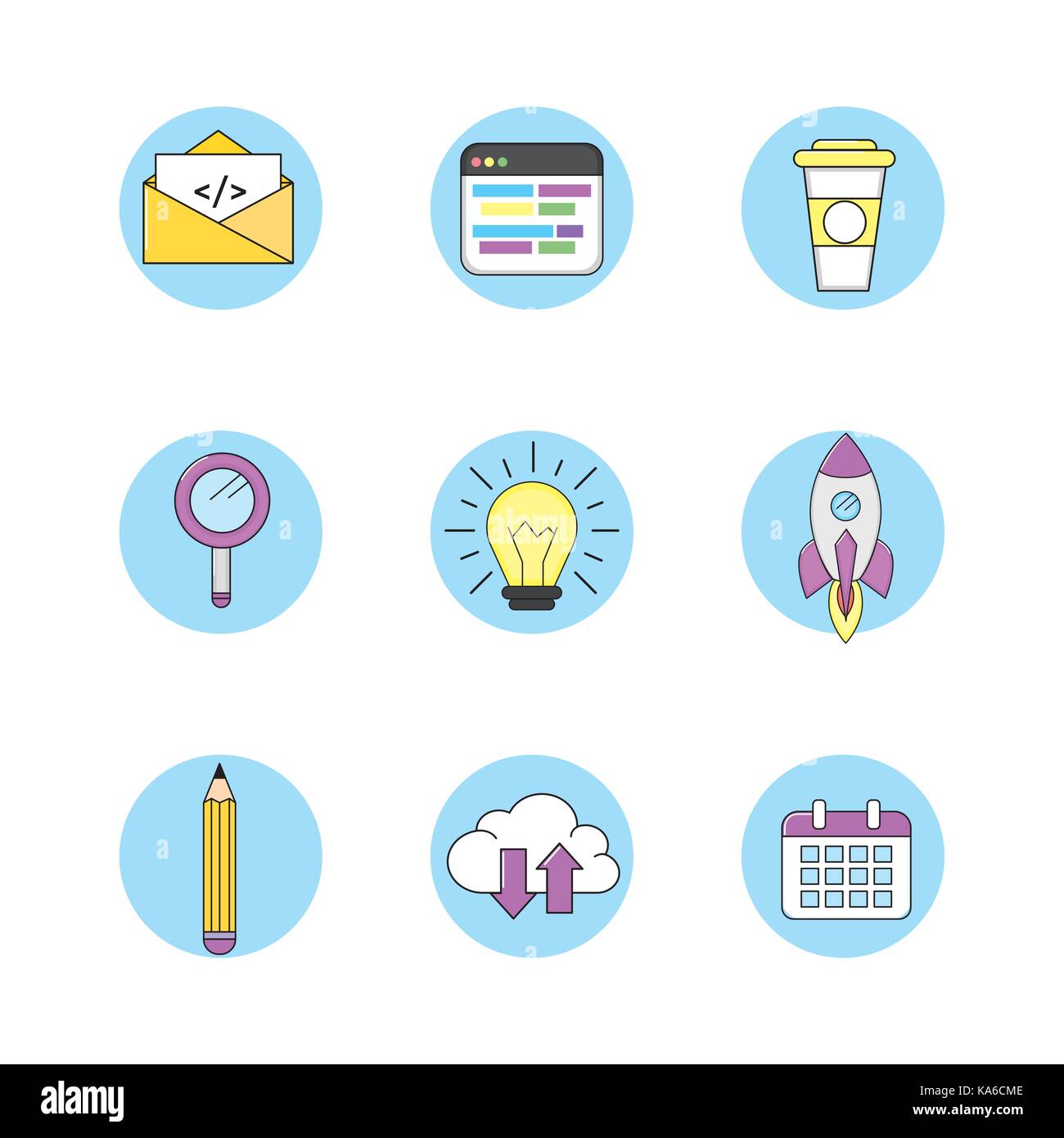 Plastic magnifying glass Stock Vector Images - Alamy